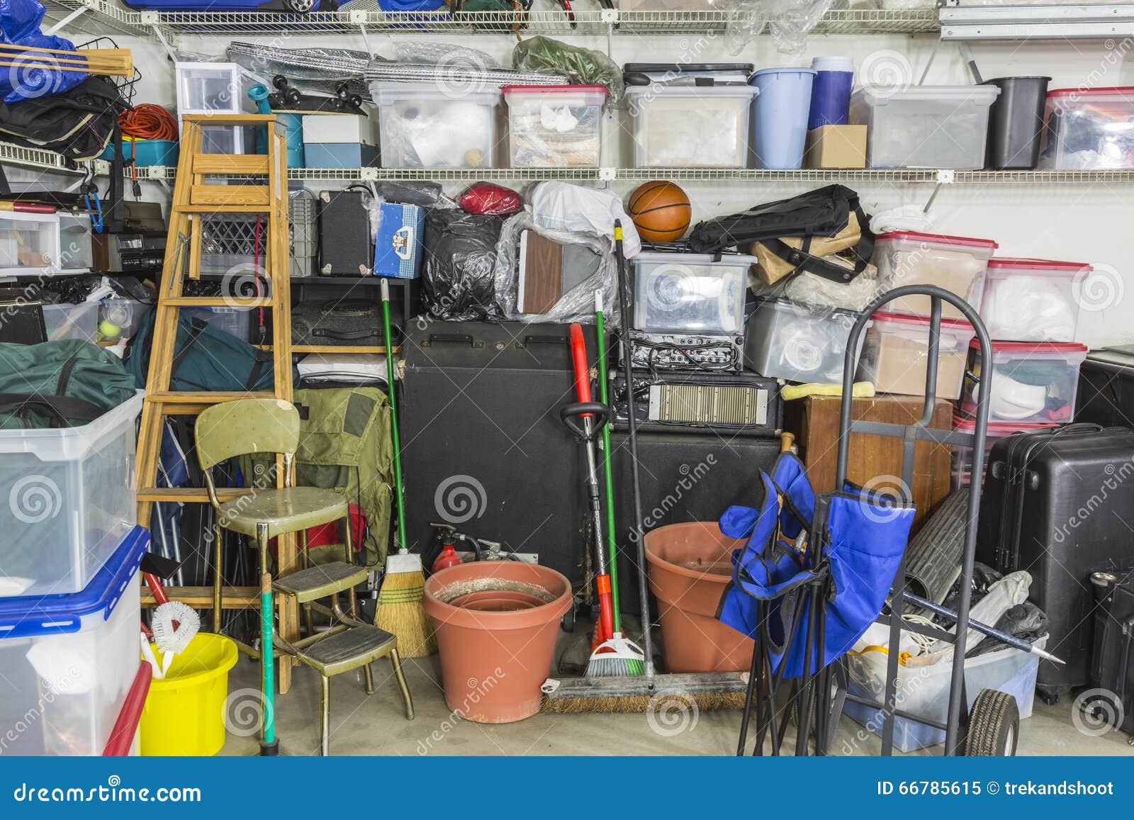 Storage Filled Garage stock image. Image of storehouse - 66785615