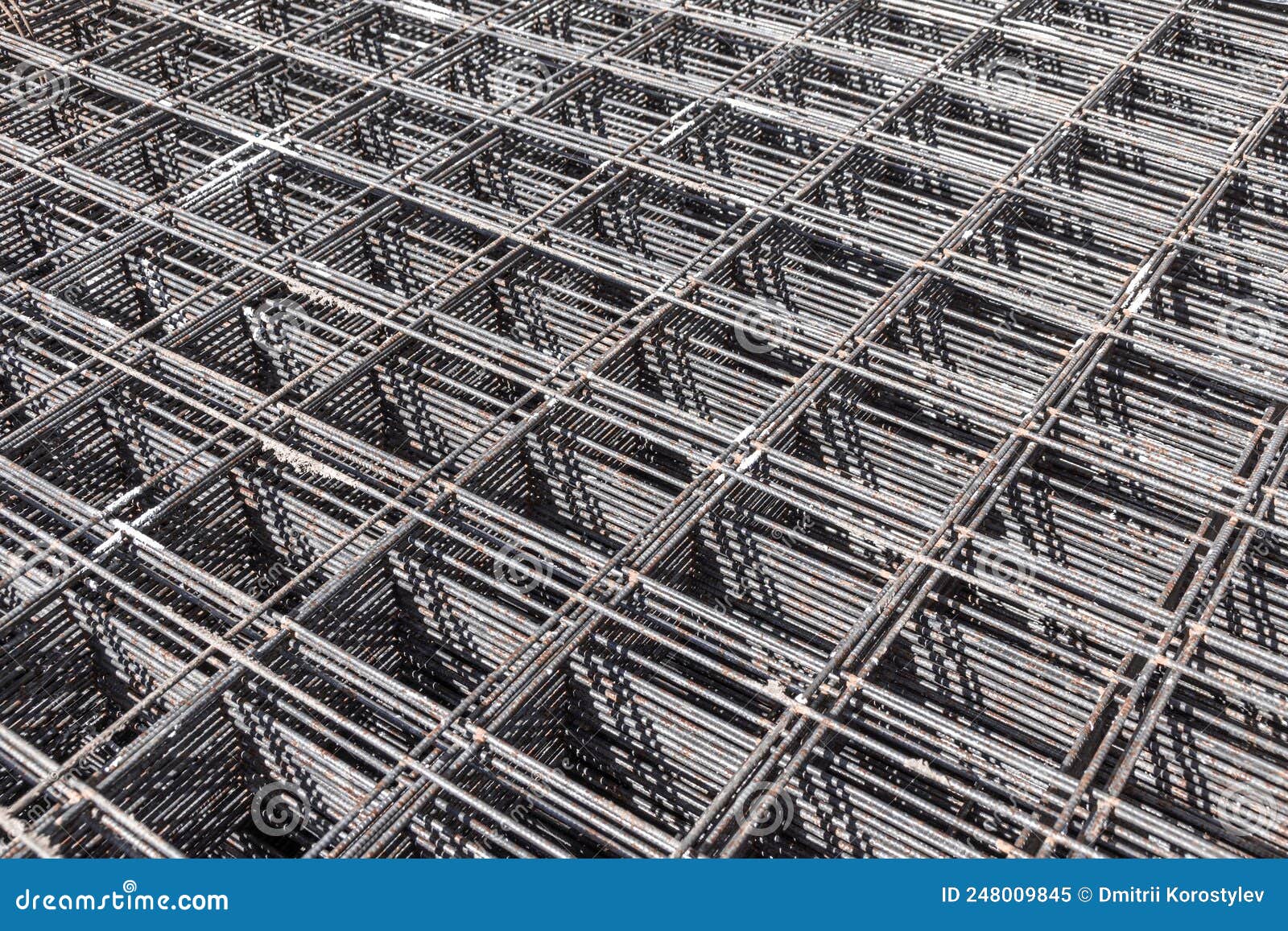 Storage of Frame Reinforcing Welded Mesh for the Production of ...