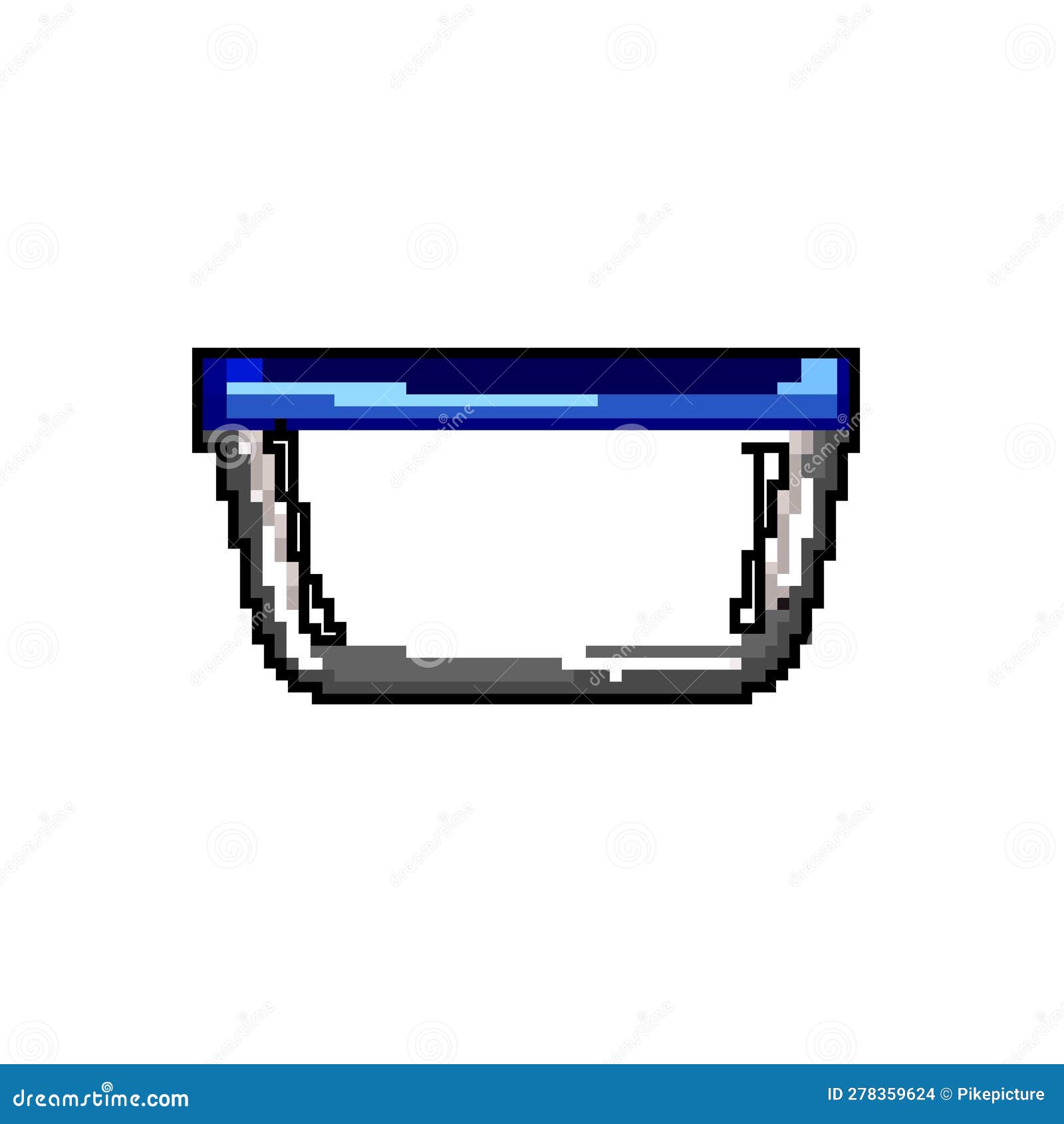 Storage Glass Container Game Pixel Art Vector Illustration Stock Vector ...