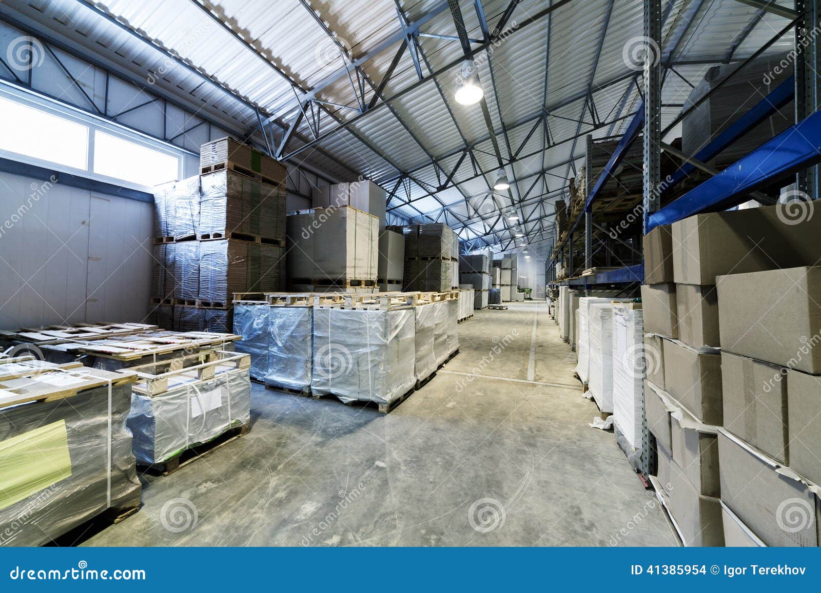 A storage of goods stock photo. Image of manufactured - 41385954
