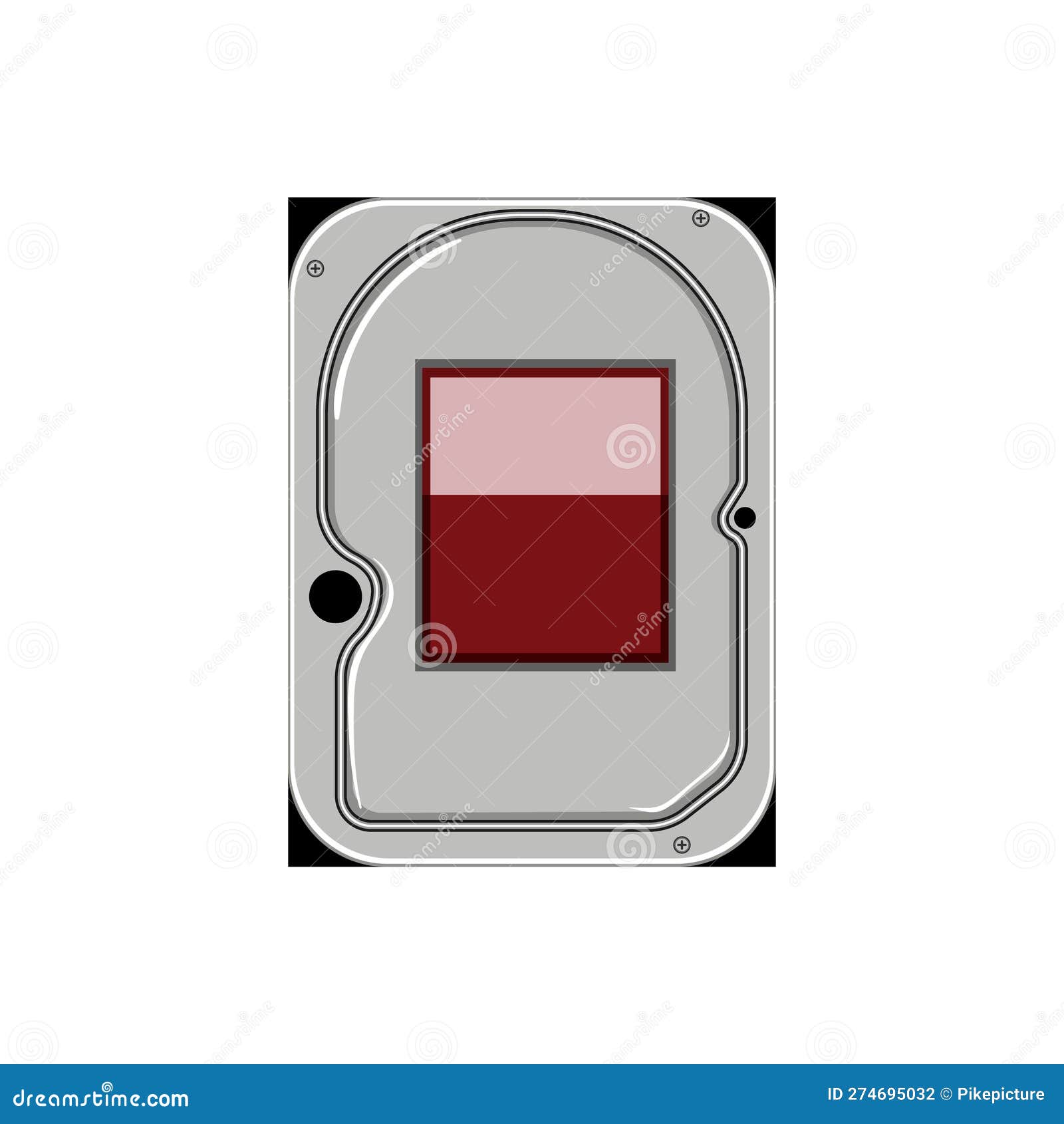 Storage Hard Drive Cartoon Vector Illustration Stock Vector ...