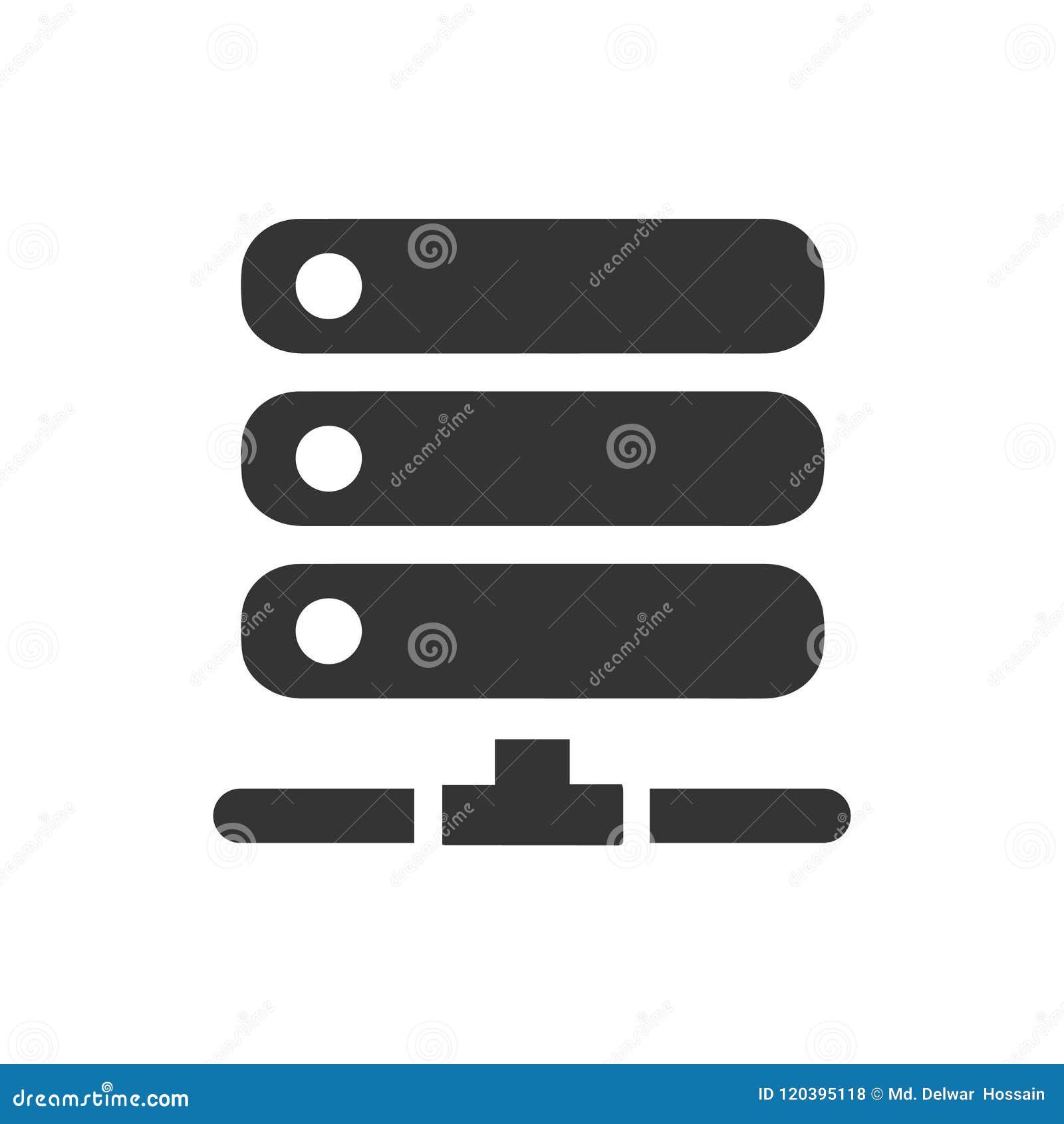Storage Icon stock vector. Illustration of center, internet - 120395118