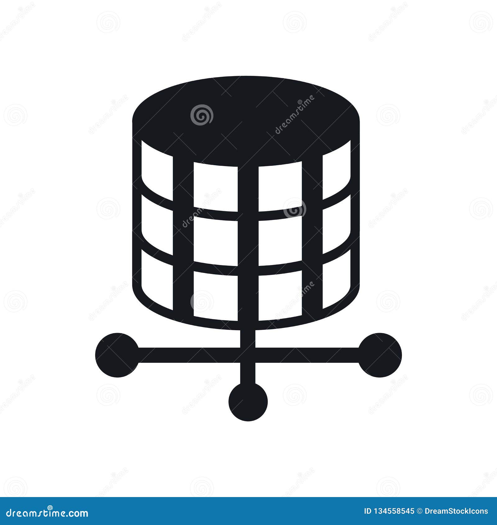 Storage Icon Vector Sign and Symbol Isolated on White Background ...