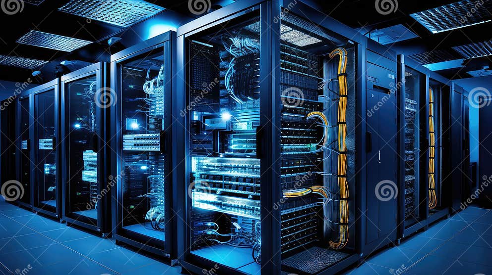 Storage Information Technology Server Stock Illustration - Illustration ...