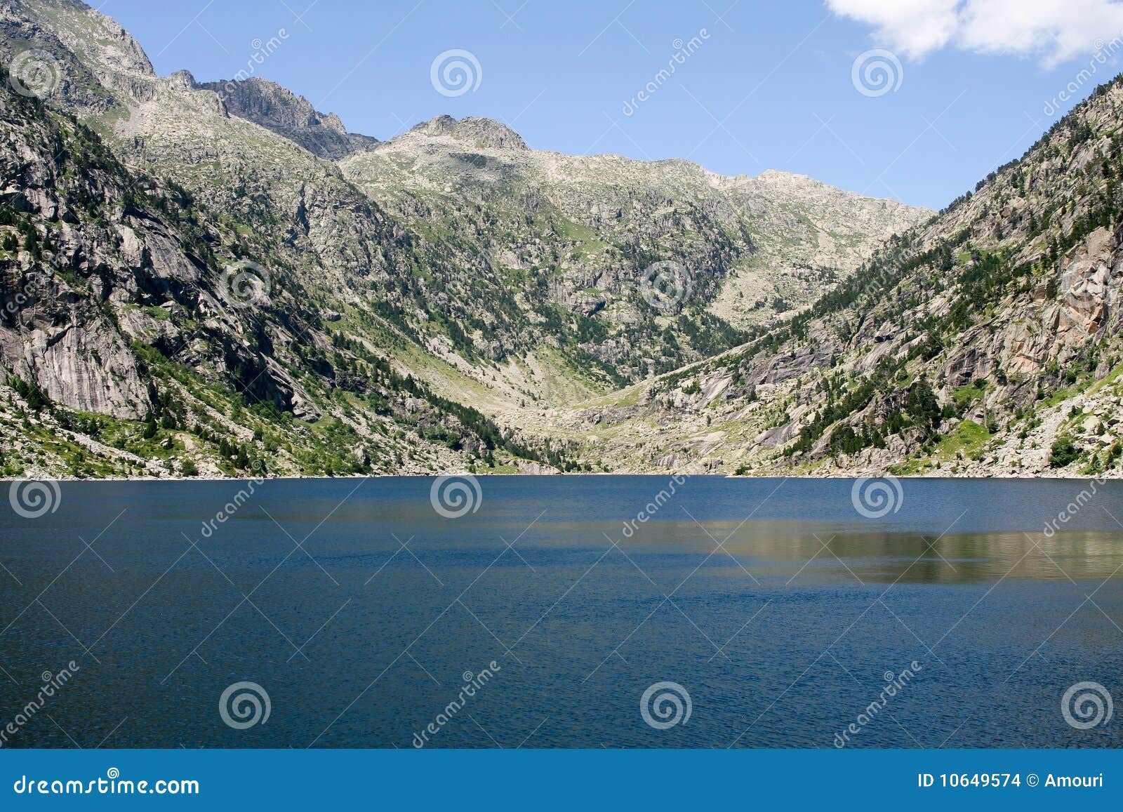 Storage Lake in Spanish Pyrenees Stock Photo - Image of europe ...