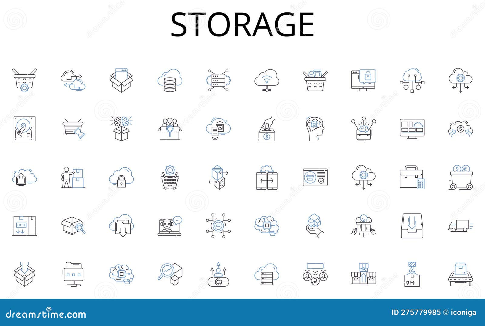 Storage Line Icons Collection. Sprint, Scrum, Agile, Iterative ... Storage Line Icons Collection. Sprint, Scrum, Agile, Iterative ...