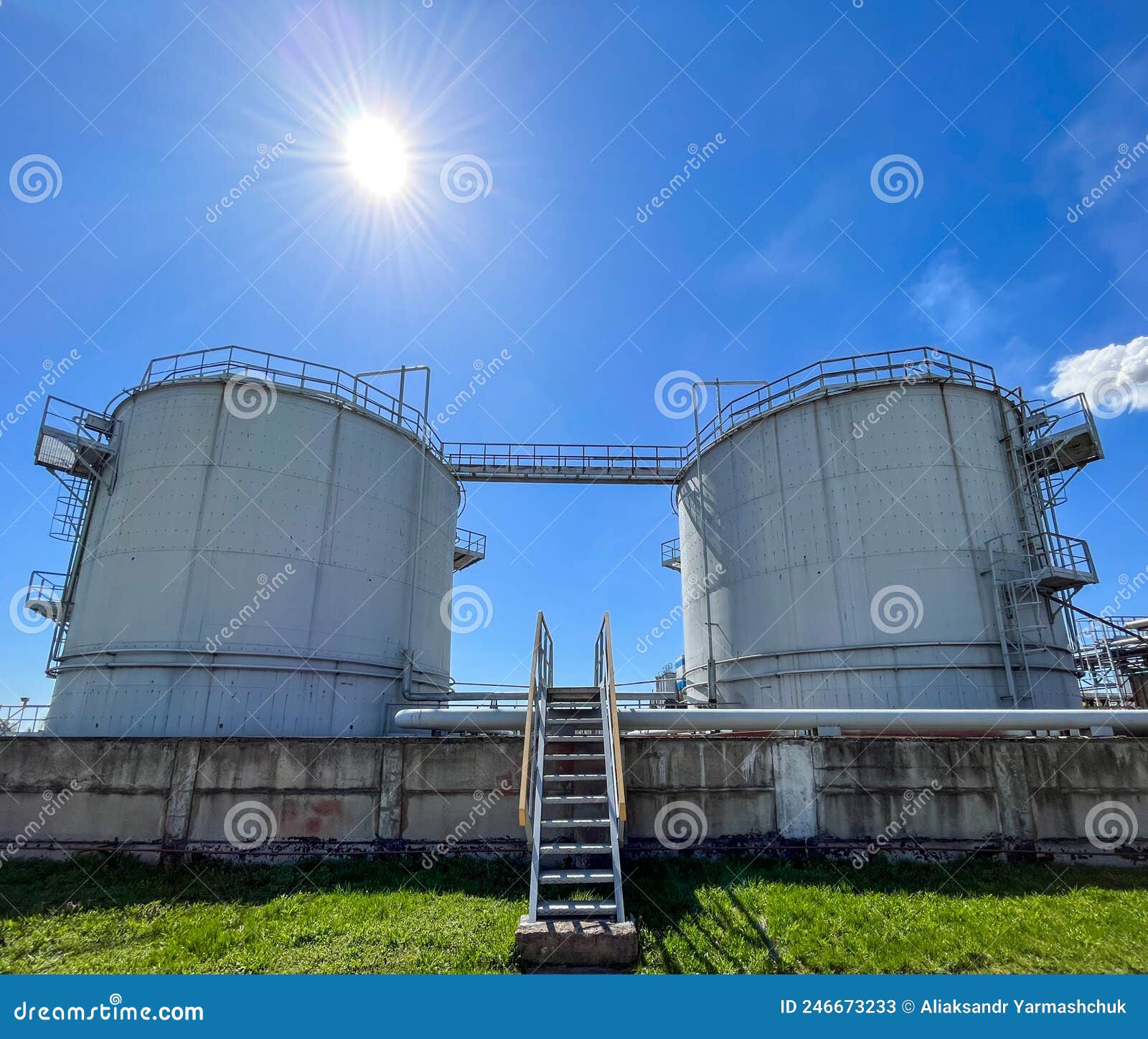 Liquid Ammonia Storage. Storage Of Liquid Ammonia. Rails For ...
