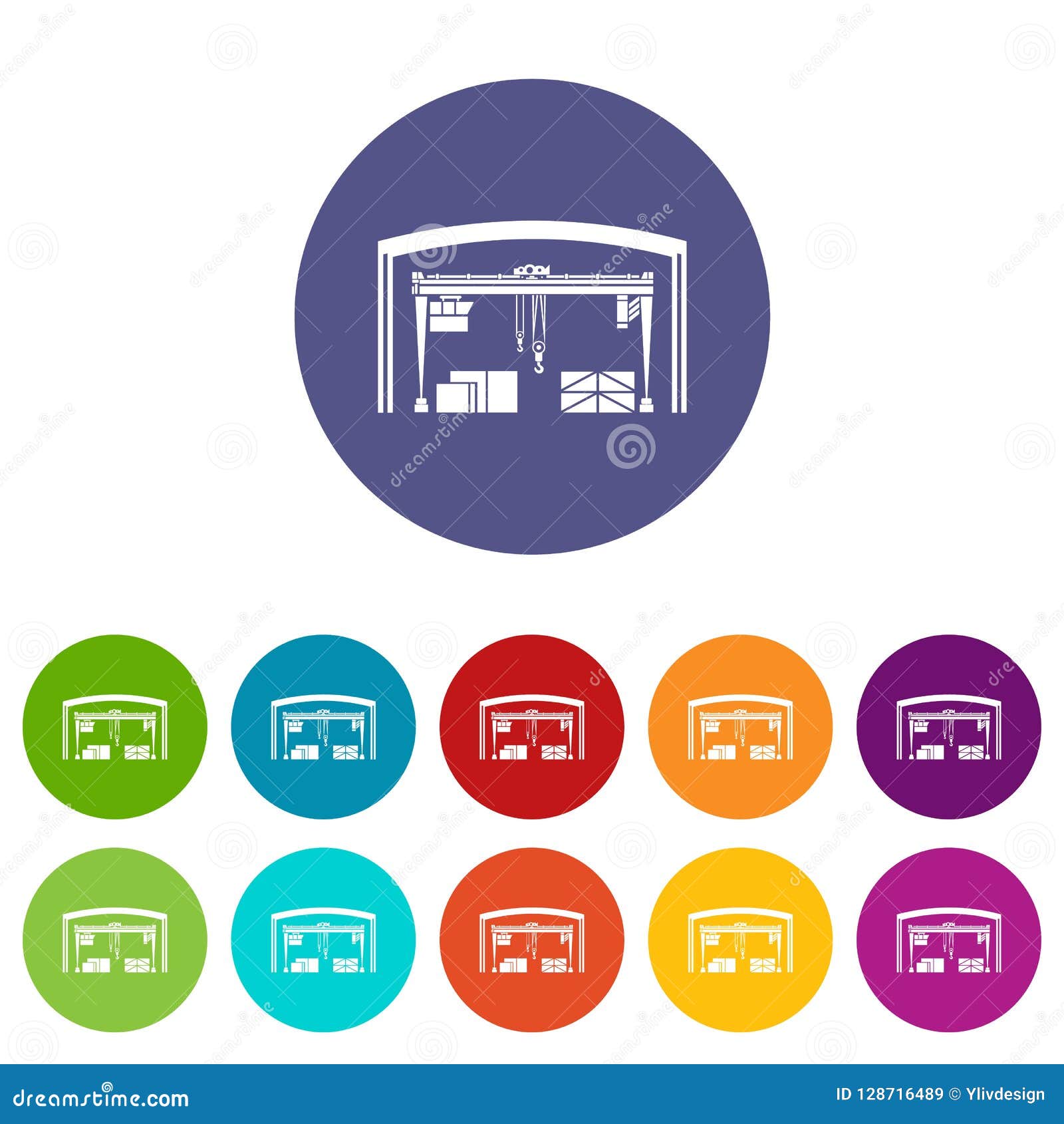 Storage and Loading Icon, Simple Style Stock Illustration ...