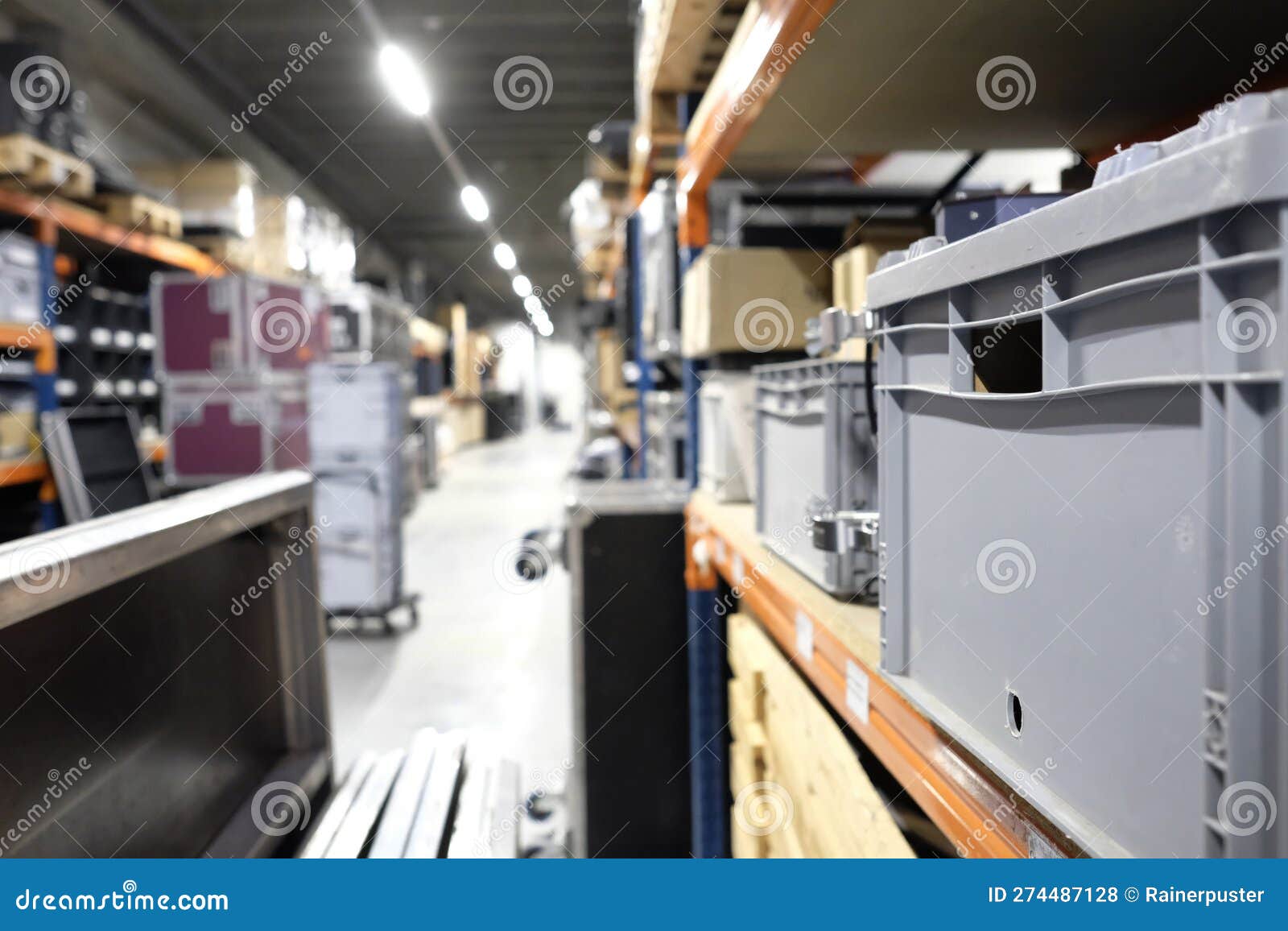 Storage and Logistics and Distribution Warehouse Stock Photo - Image of ...
