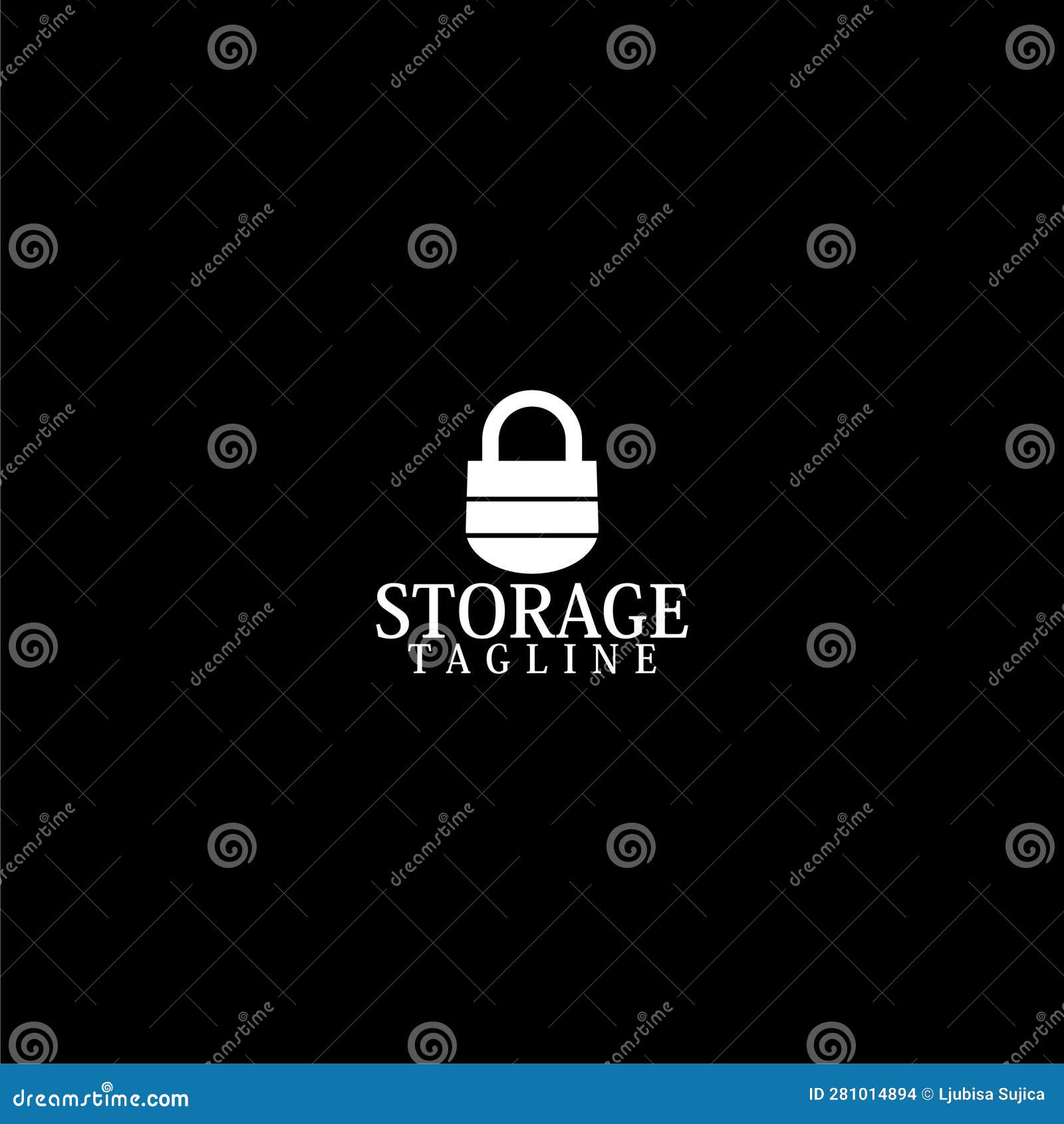 Storage Logo Isolated on Dark Background Stock Vector - Illustration of ...