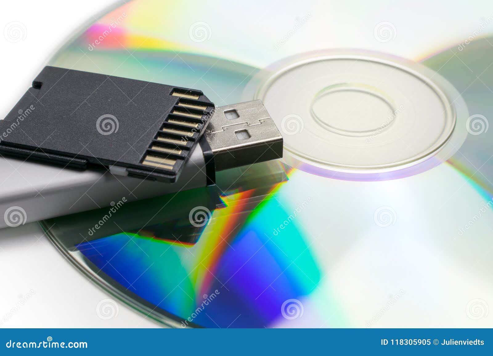 Storage Media - Data Protection - USB, SD and DVD Stock Image - Image ...