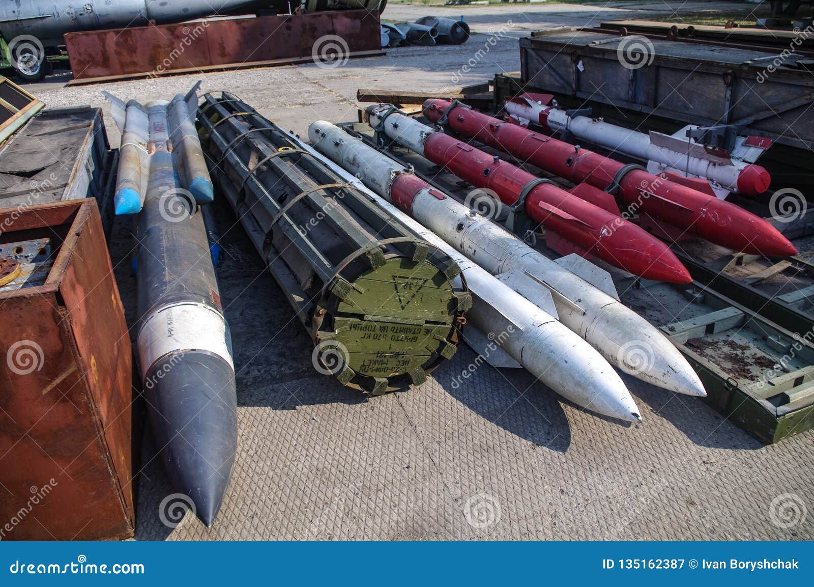 The Storage of Missiles and Bombs Stock Image - Image of missile ...