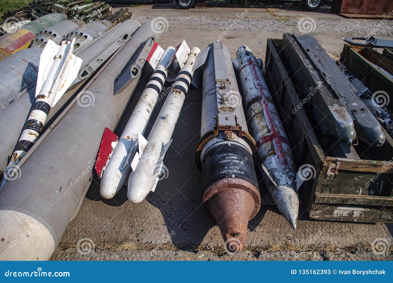 The Storage of Missiles and Bombs Stock Image - Image of helicopter ...