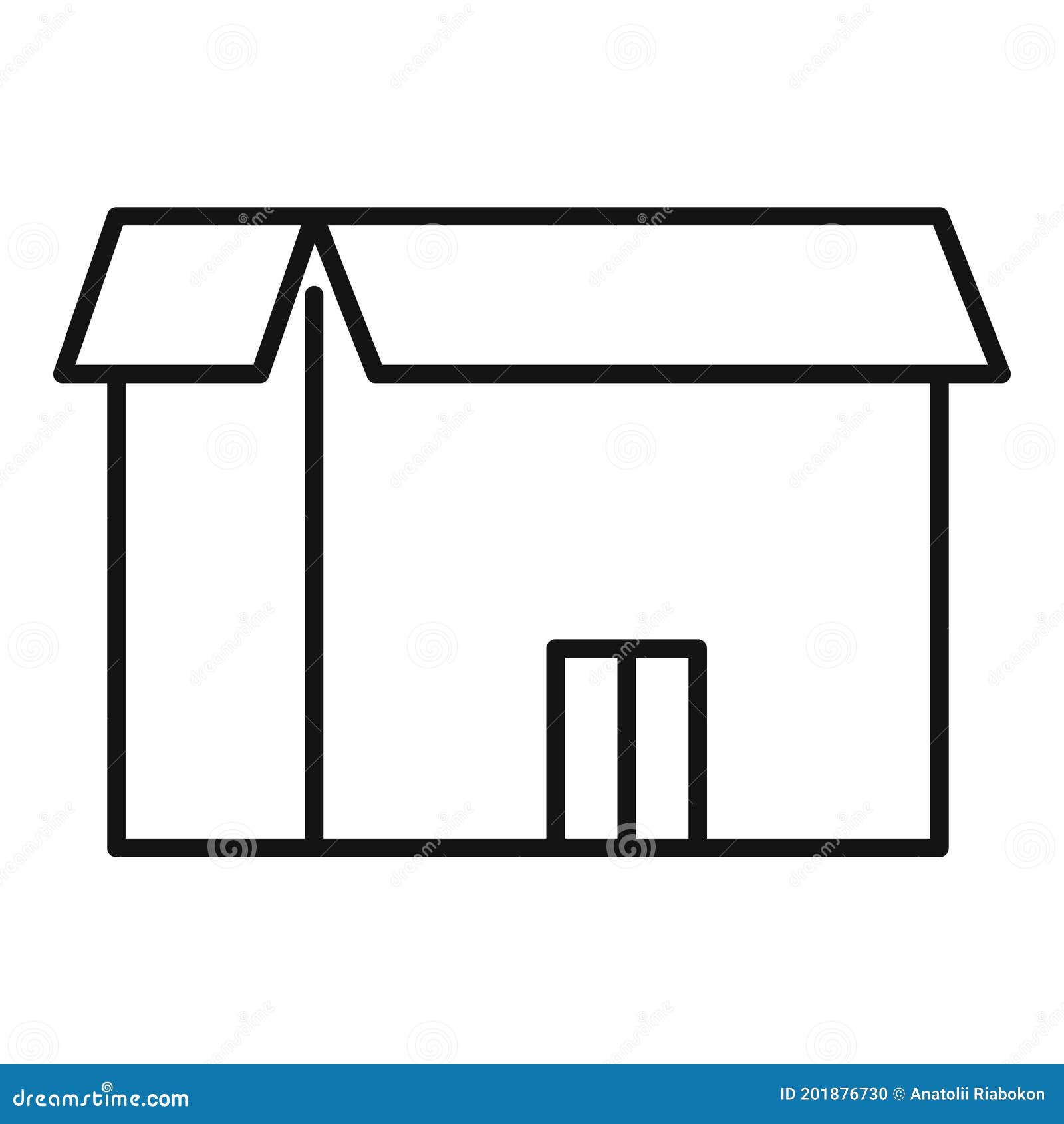 Storage Objects Box Icon, Outline Style Stock Vector - Illustration of ...