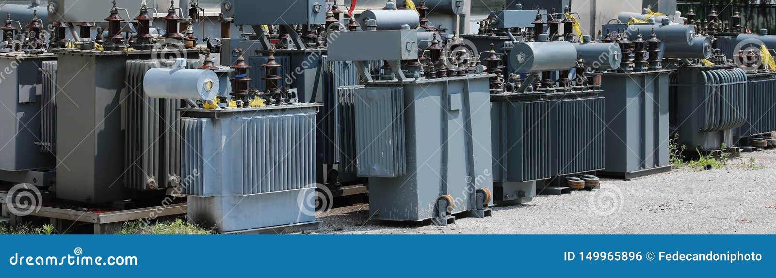 Old Electrical Transformers On A Wooden Structure Royalty-Free Stock ...