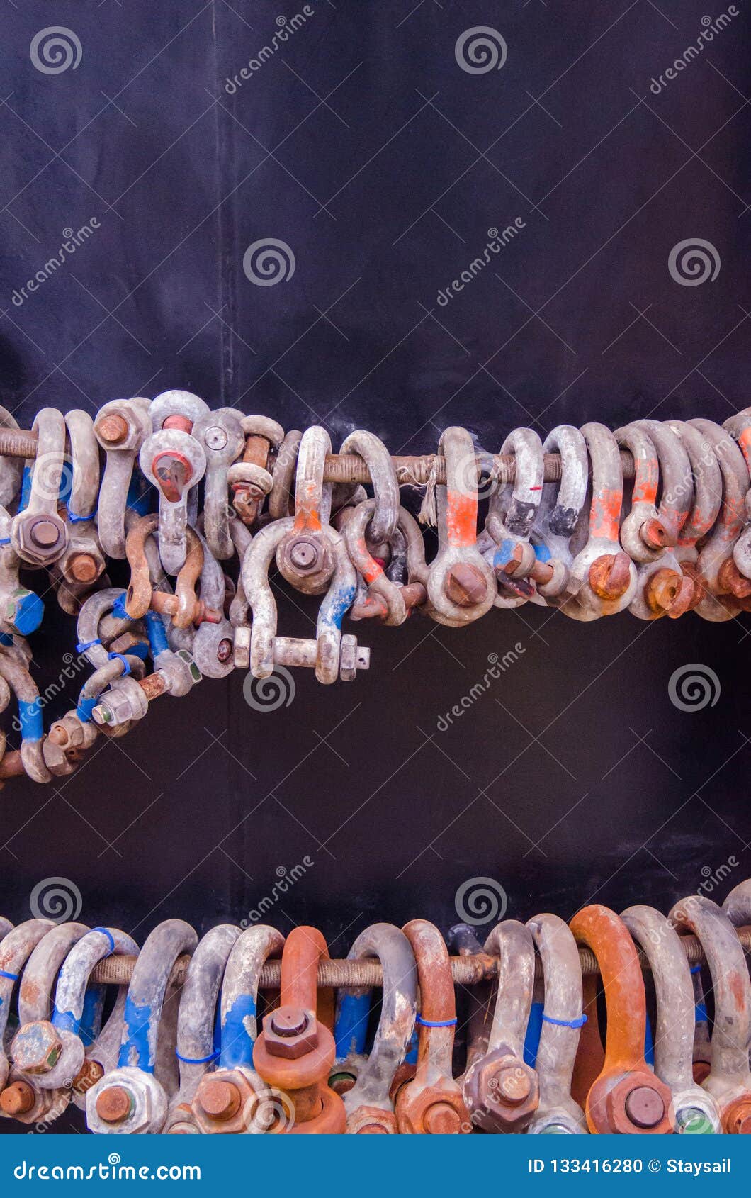 Storage of Old Rusty Shackles. Metallic Connectors for Chains an Stock ... Storage of Old Rusty Shackles. Metallic Connectors for Chains an Stock ...