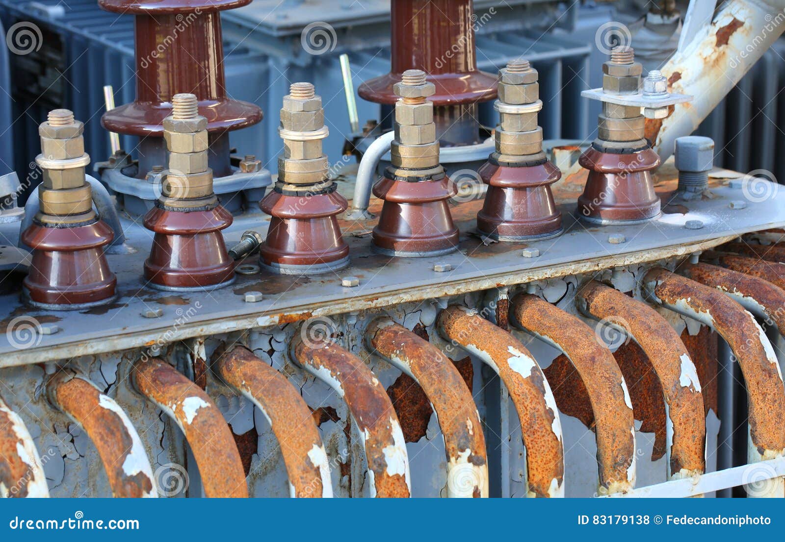 Transformers Obsolete And Broken Of Electrical Substations Royalty-Free ...