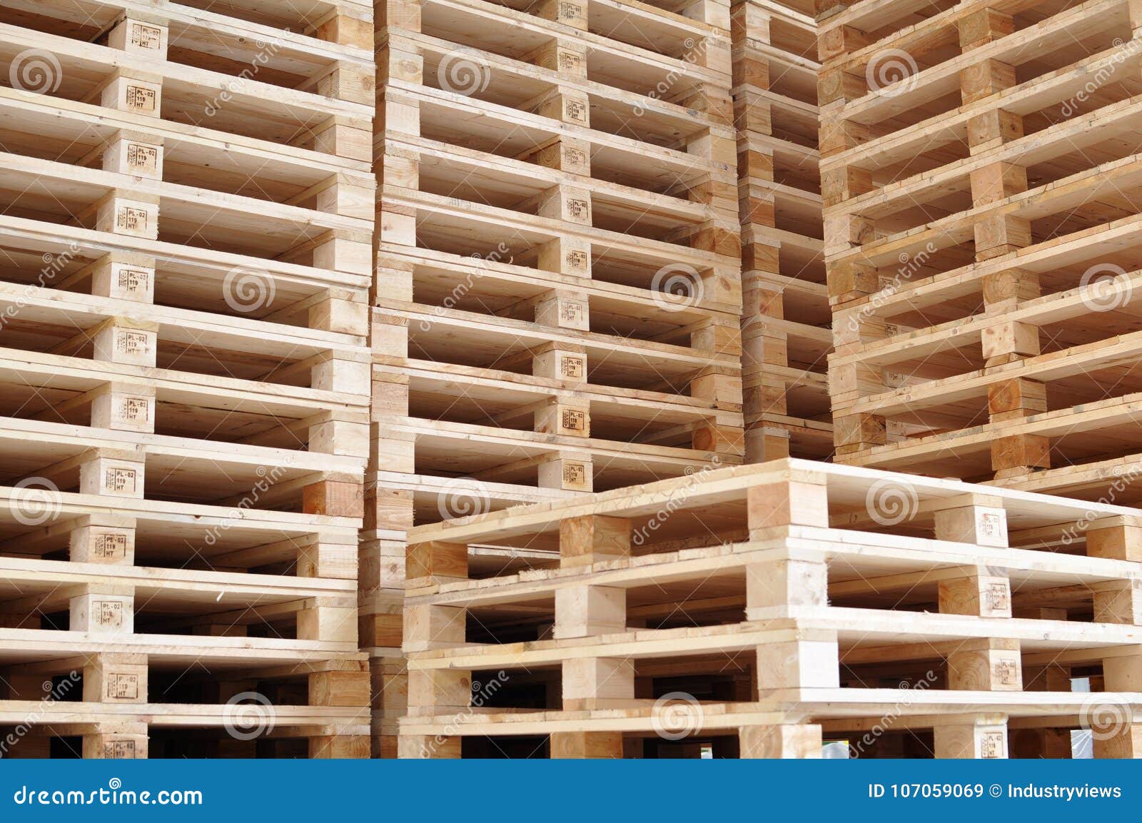 Storage with Paletts - Logistics and Shipping Stock Image - Image of ...
