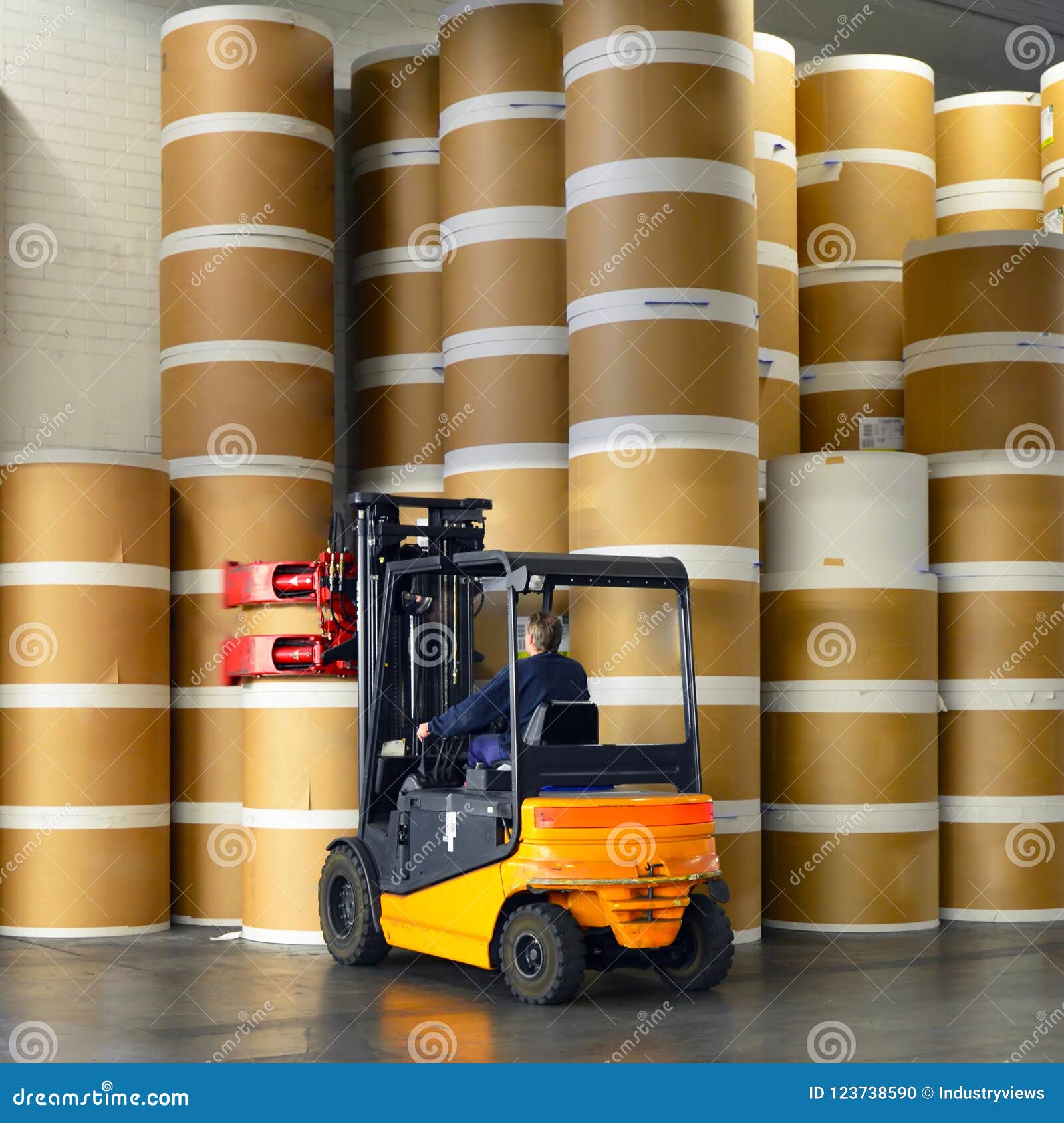 Storage of Paper Rolls in a Large Print Shop Editorial Image - Image of ...
