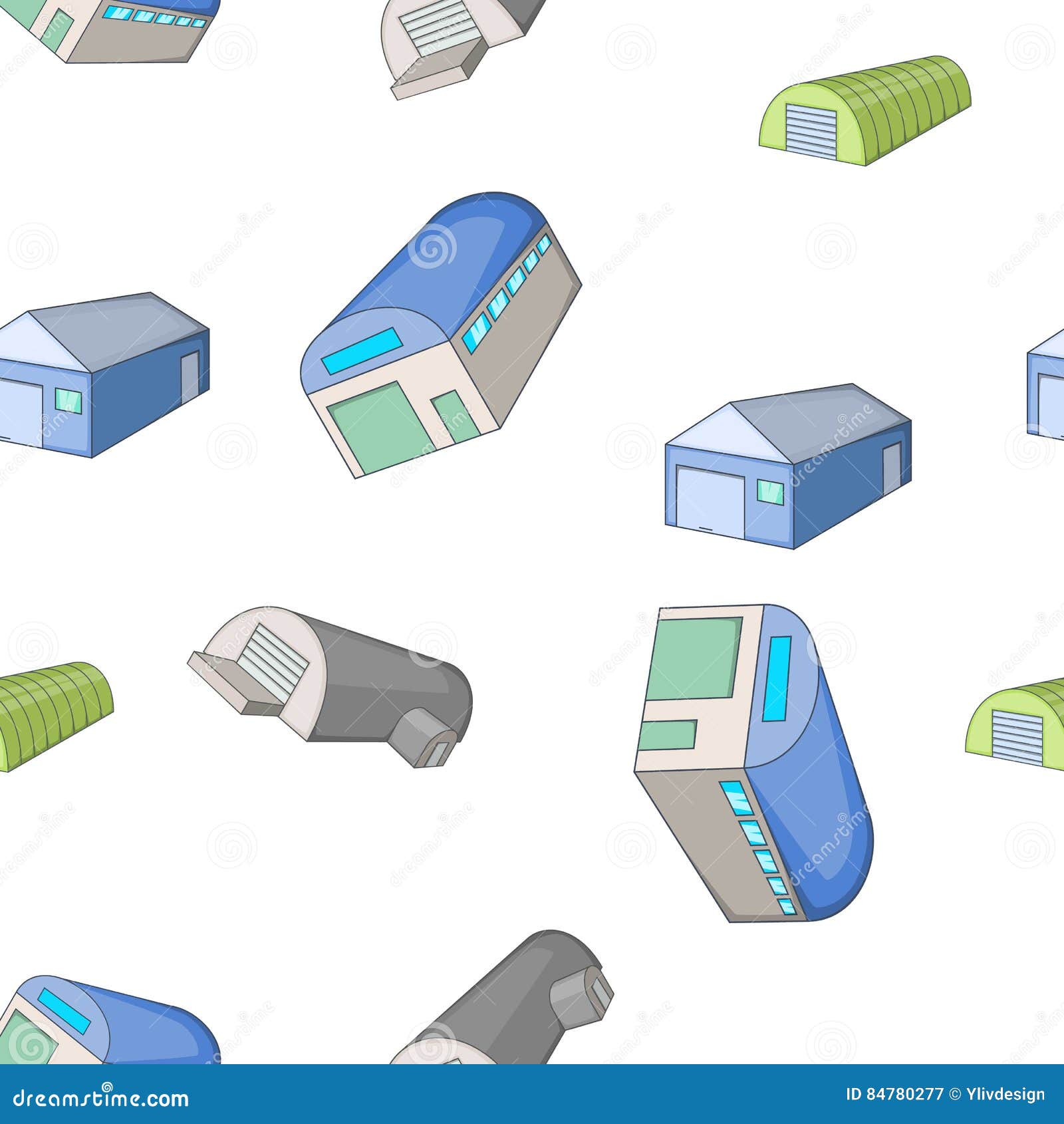 Storage Pattern, Cartoon Style Stock Vector - Illustration of pattern ...