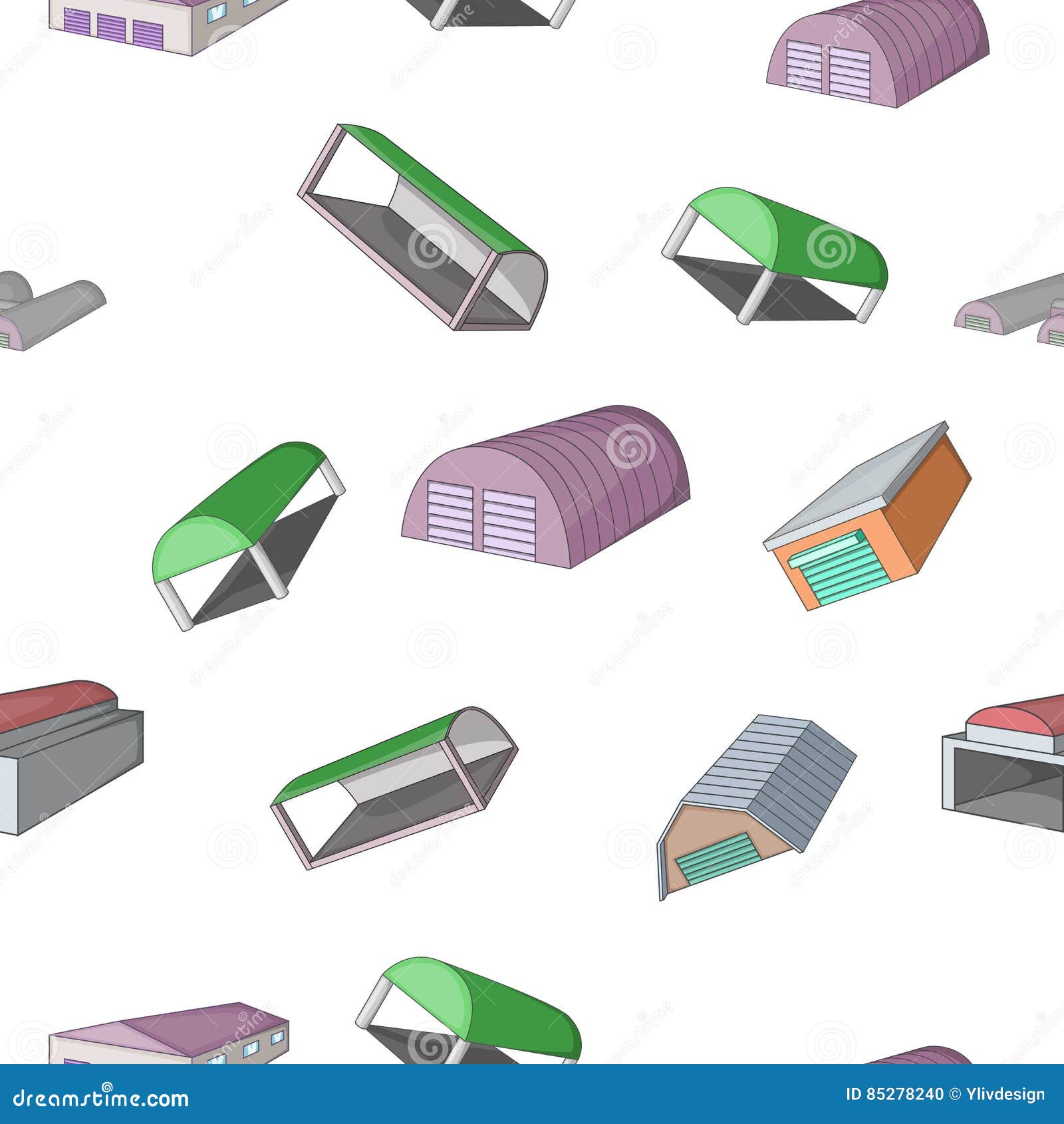 Storage Pattern, Cartoon Style Stock Vector - Illustration of design ...