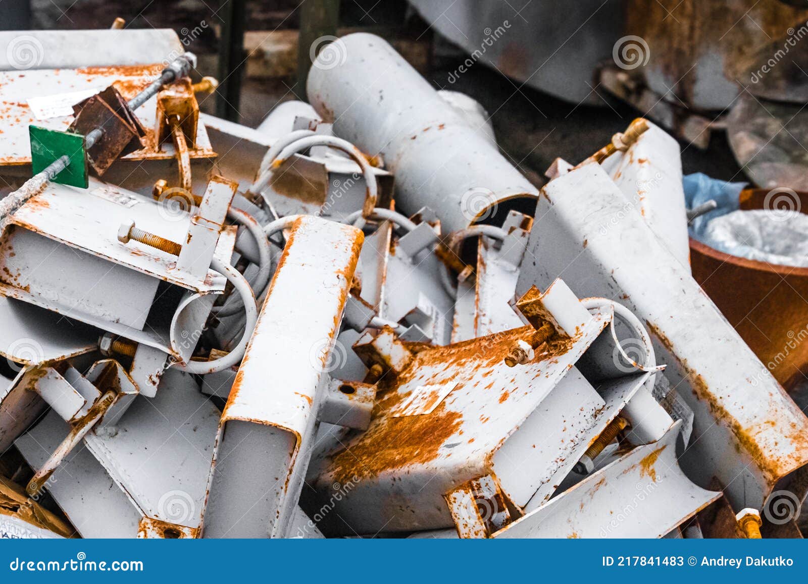 Storage of a Pile of Different Industrial Debris and Waste in the Open ...