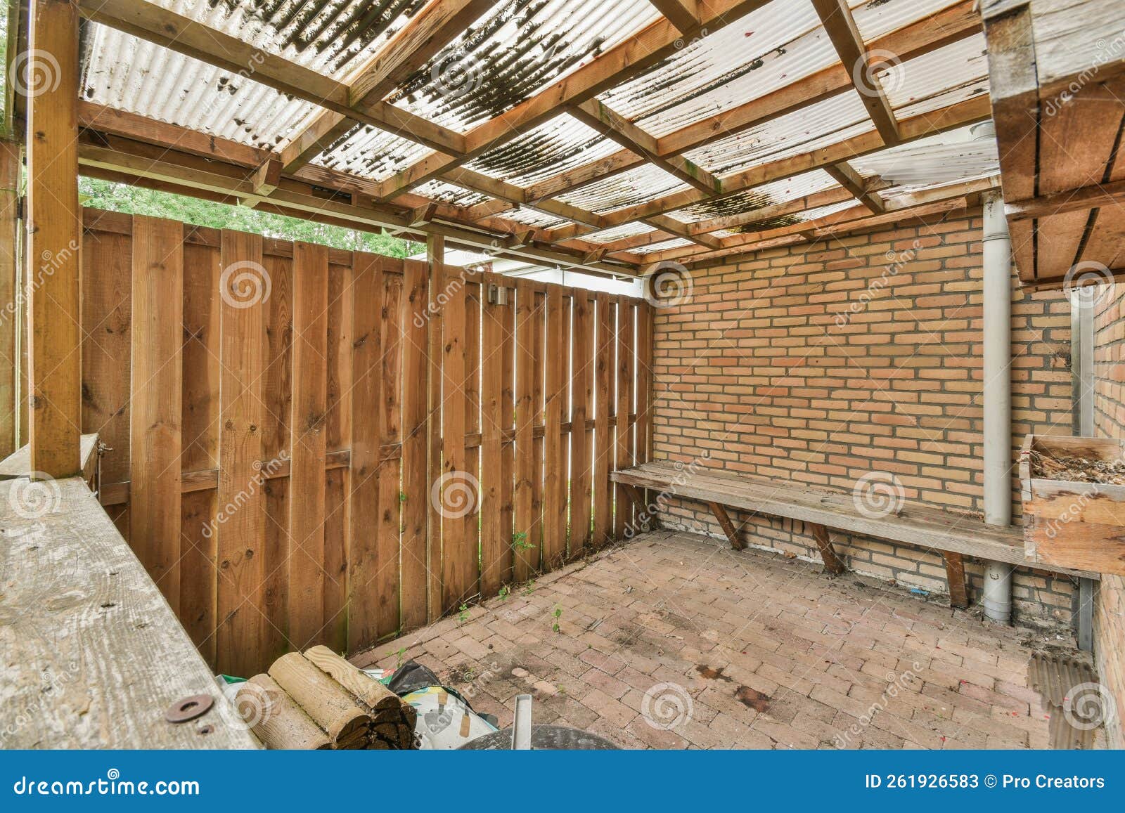Storage Place for Garden Tools Stock Image - Image of relax, backyard ...