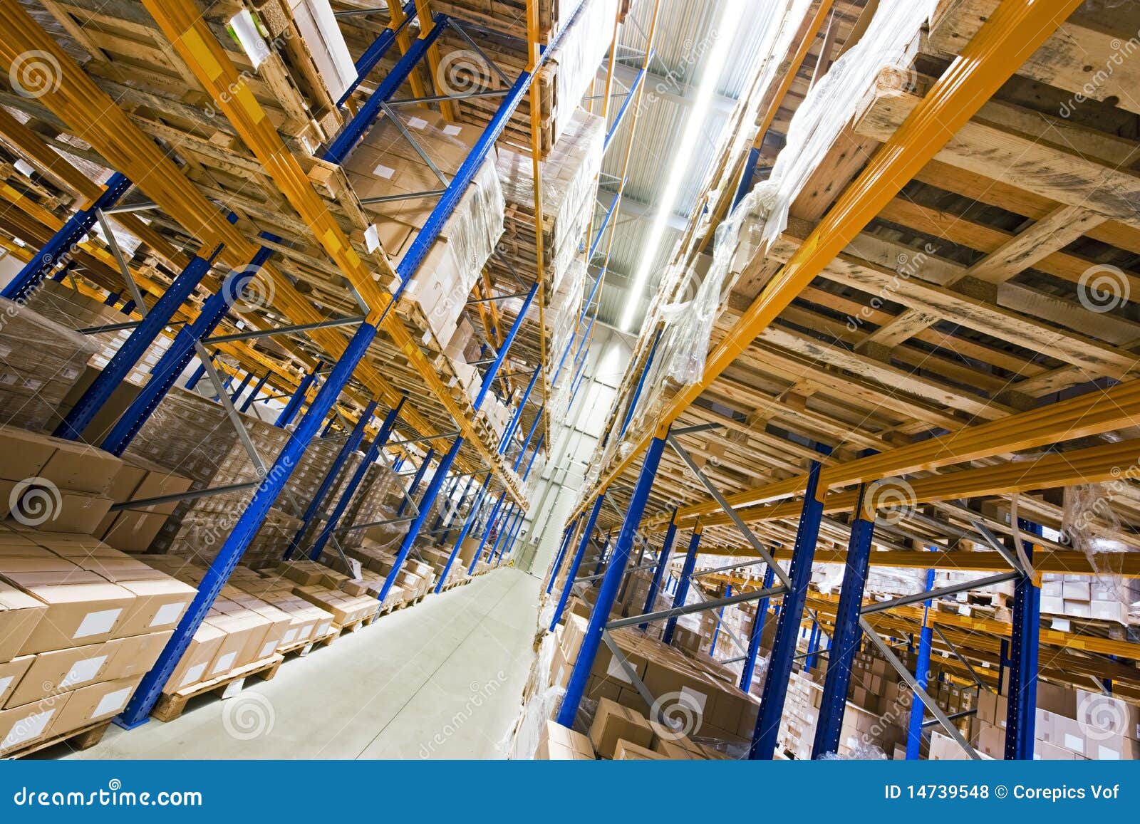 Storage racks stock photo. Image of interior, transport - 14739548
