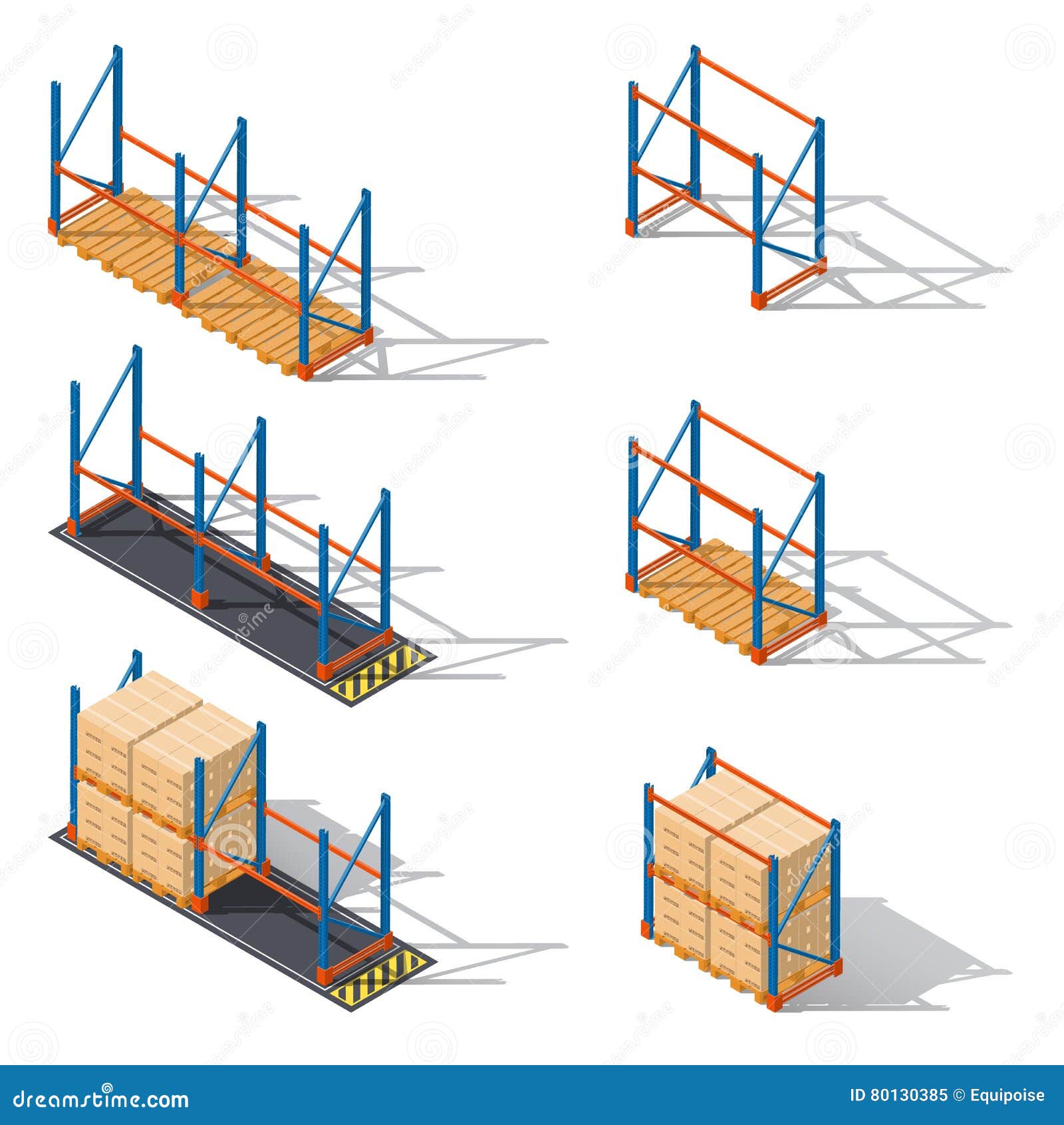 Storage Racks for Pallets, Presented in Various Combinations Elements ...