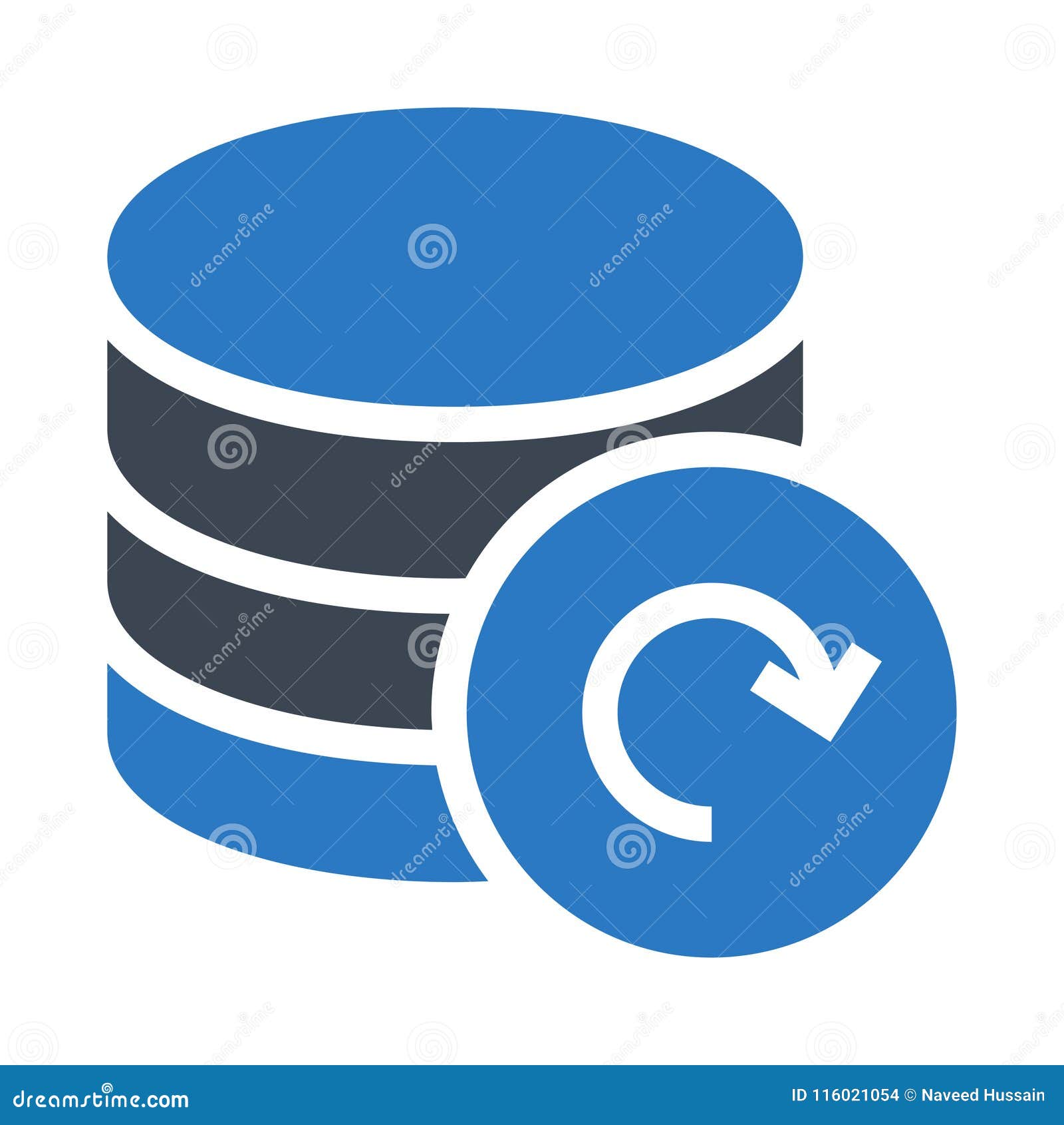 Storage Refresh Glyphs Double Color Icon Stock Illustration ...