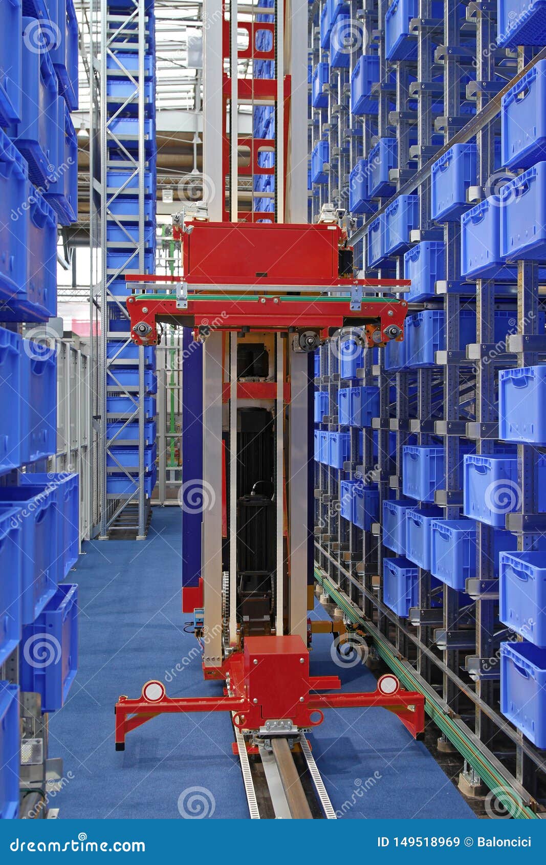 Storage Retrieval stock image. Image of crate, trays - 149518969
