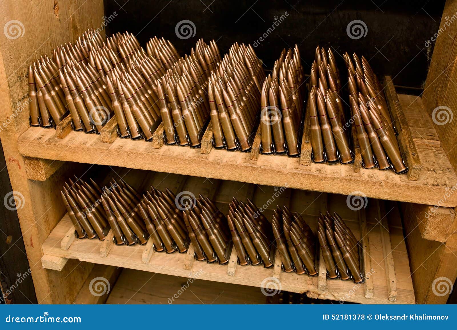 Storage rifle cartridges stock photo. Image of weapons - 52181378