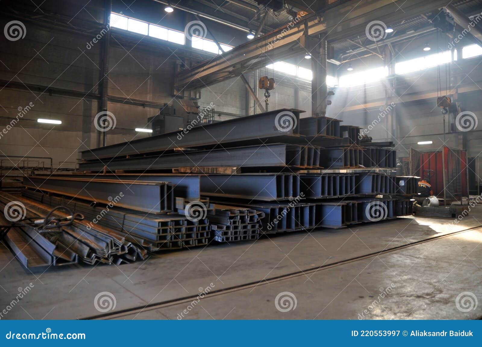 Storage of Rolled Metal Products in the Warehouse Stock Image - Image ...