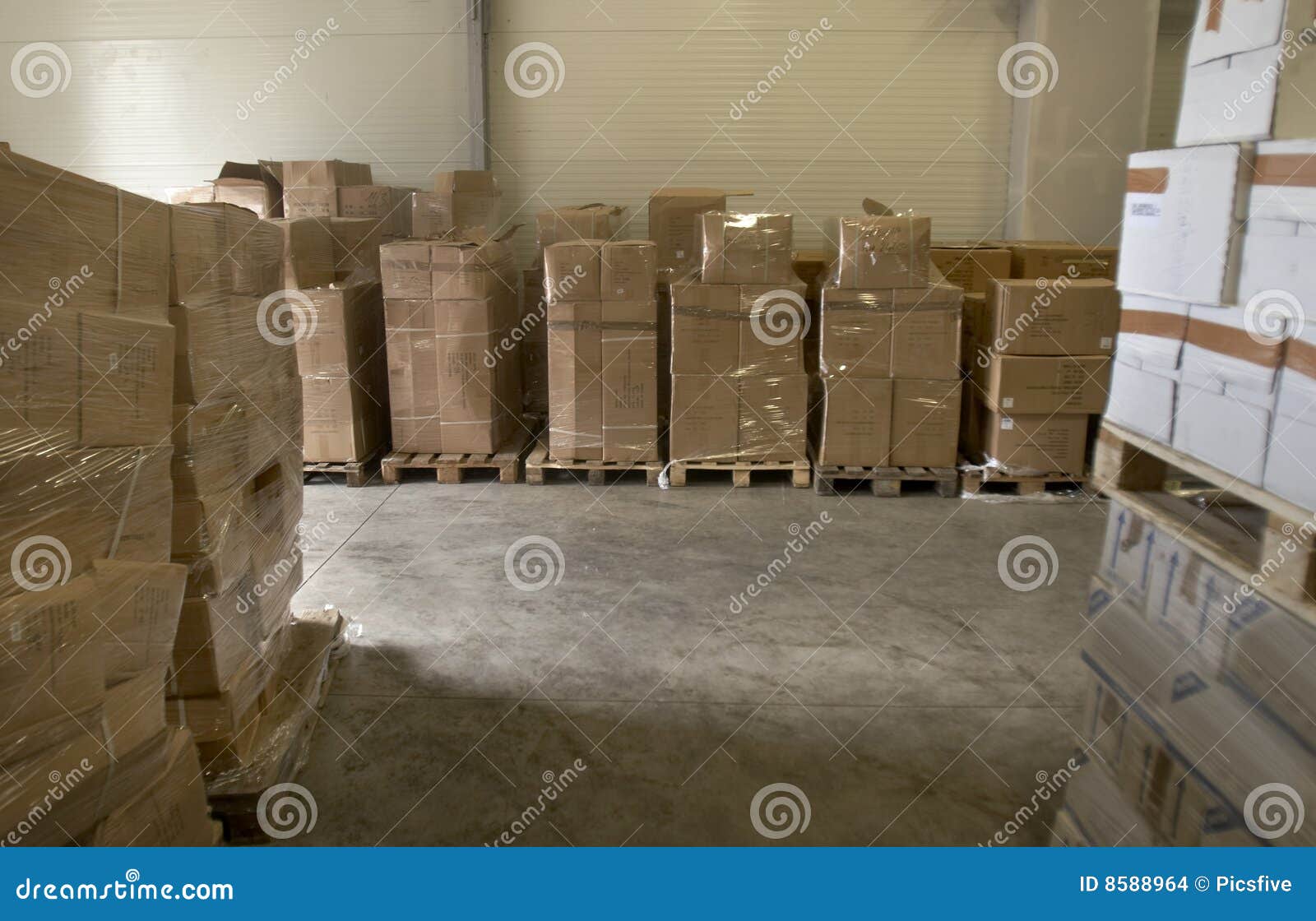 Storage room stock photo. Image of depot, goods, output - 8588964