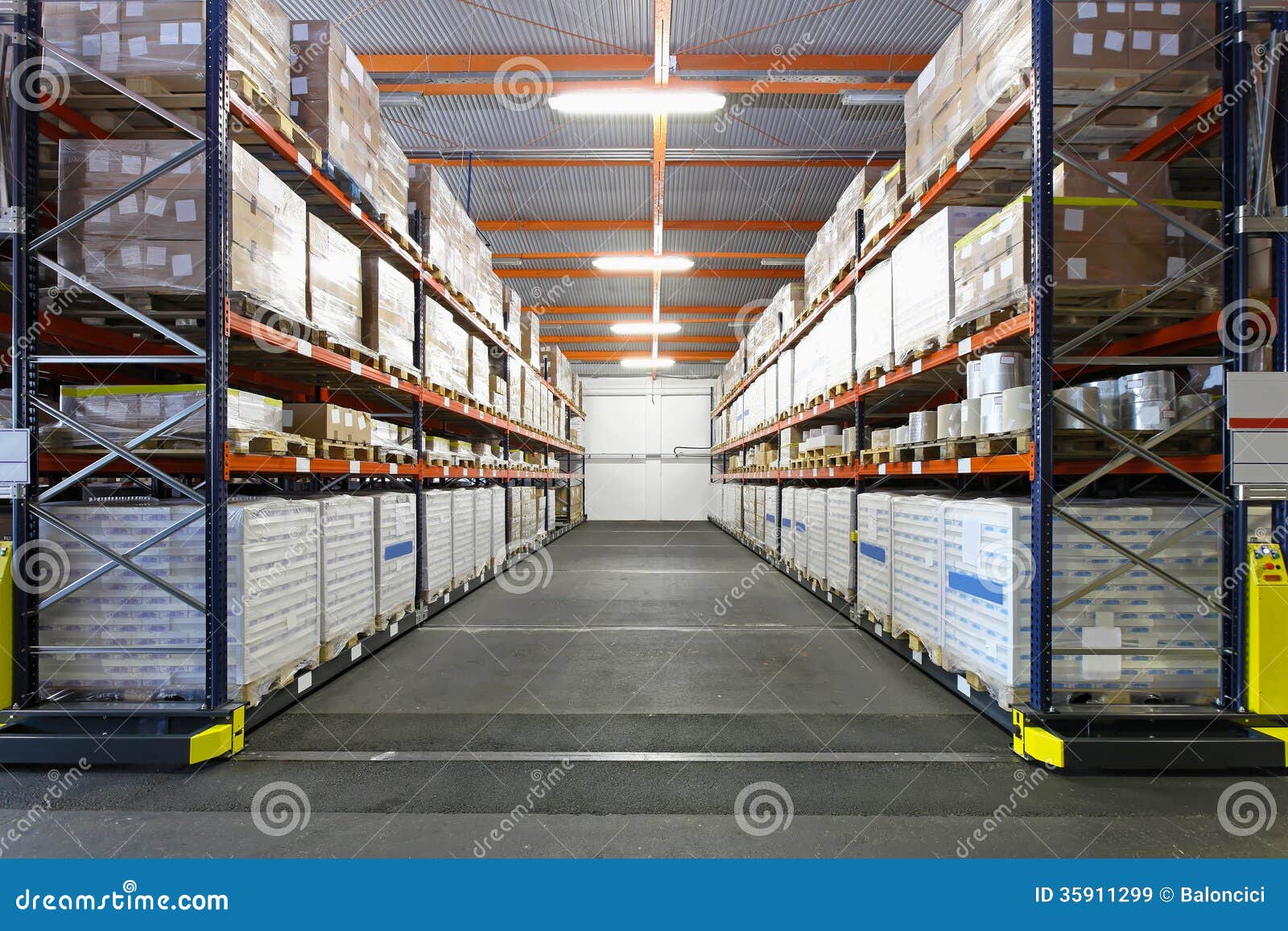 Storage room stock image. Image of goods, equipment, logistic - 35911299