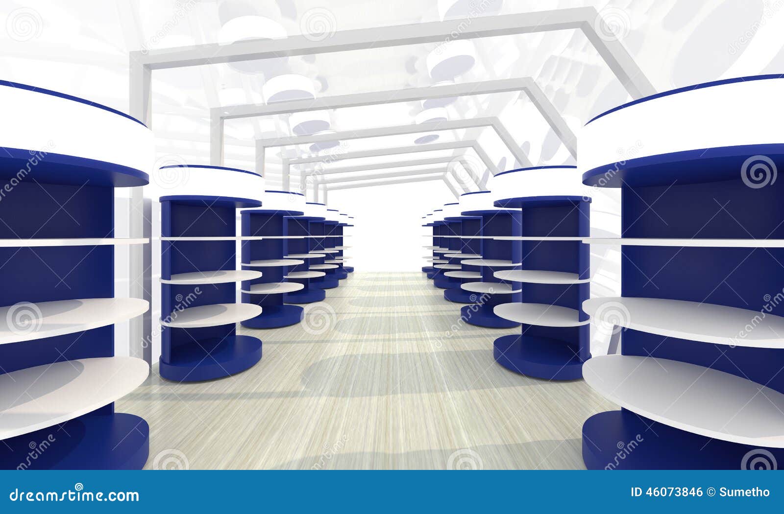 Storage room stock illustration. Illustration of futuristic - 46073846