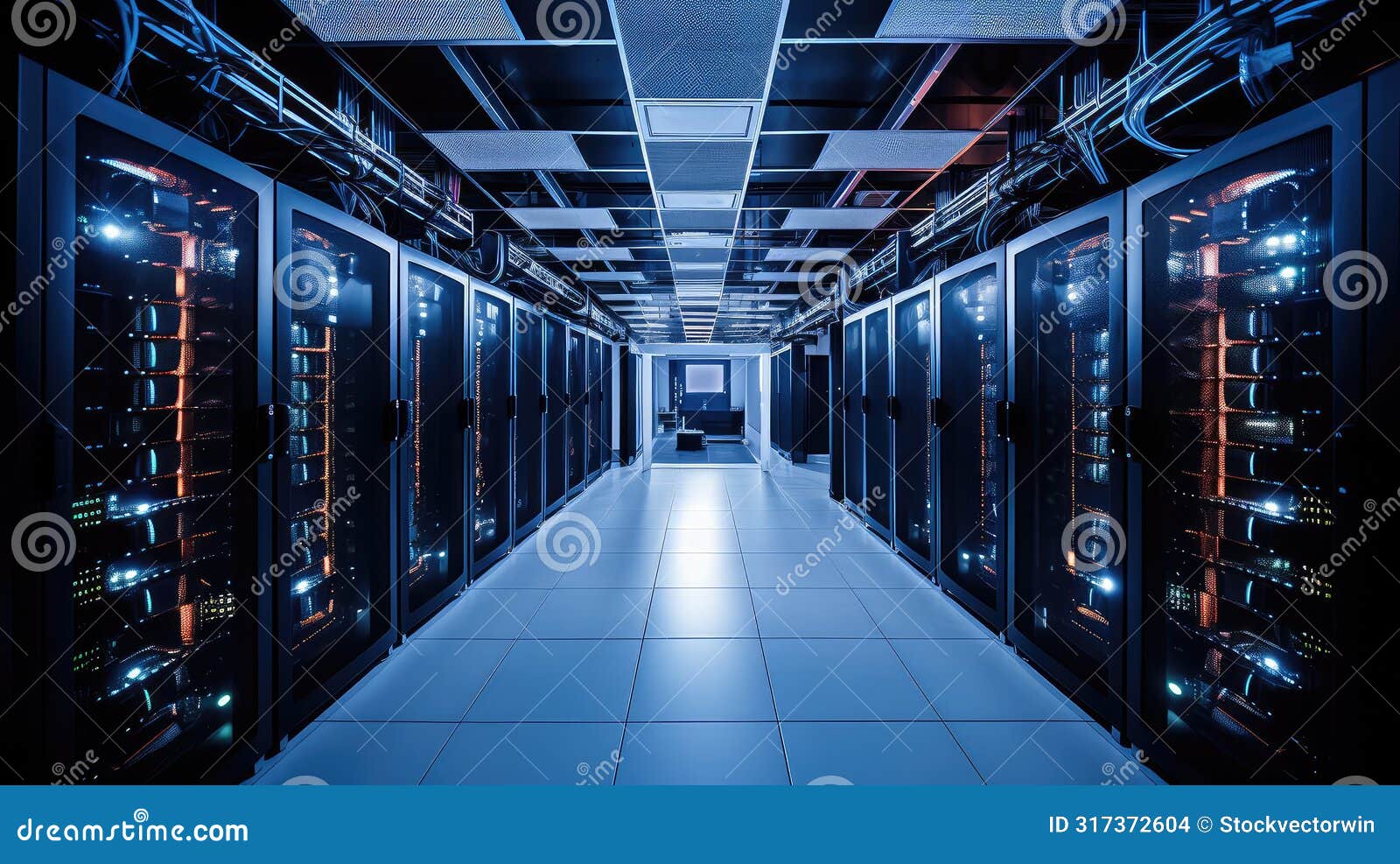 Storage server equipment stock illustration. Illustration of ...