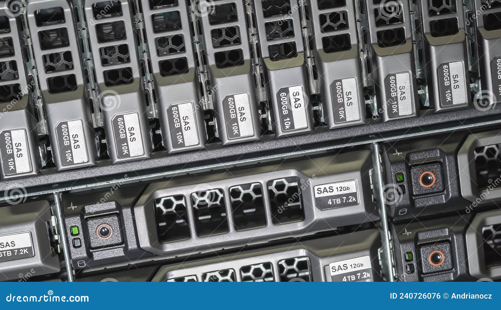 Storage Server with Many HDD Disks Inside Rack Stock Footage - Video of ...