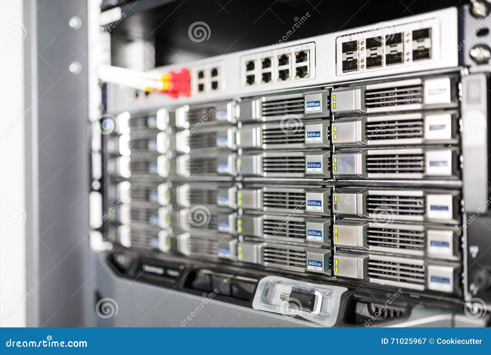 Storage Servers in Data Room Domestic Room Stock Image - Image of ...