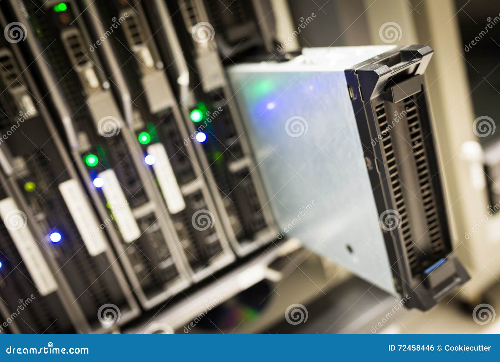 Storage Servers in Data Room Domestic Room Stock Photo - Image of rack ...