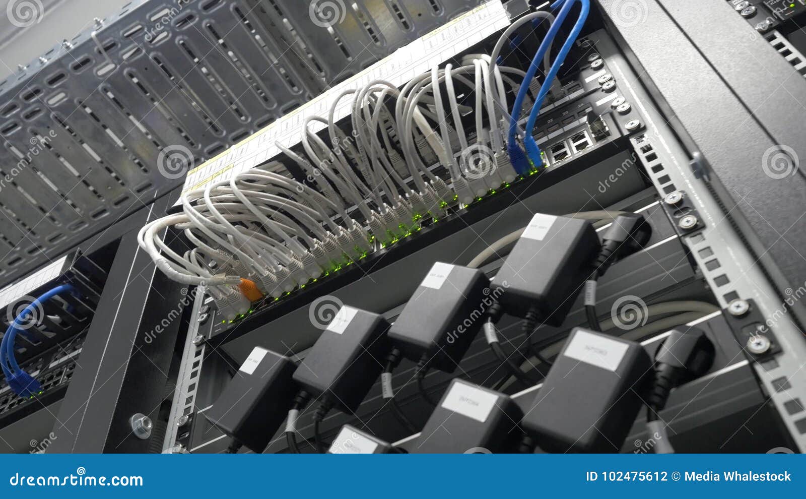 Storage Servers are Located in the Server Room of the Data Center. Back ...
