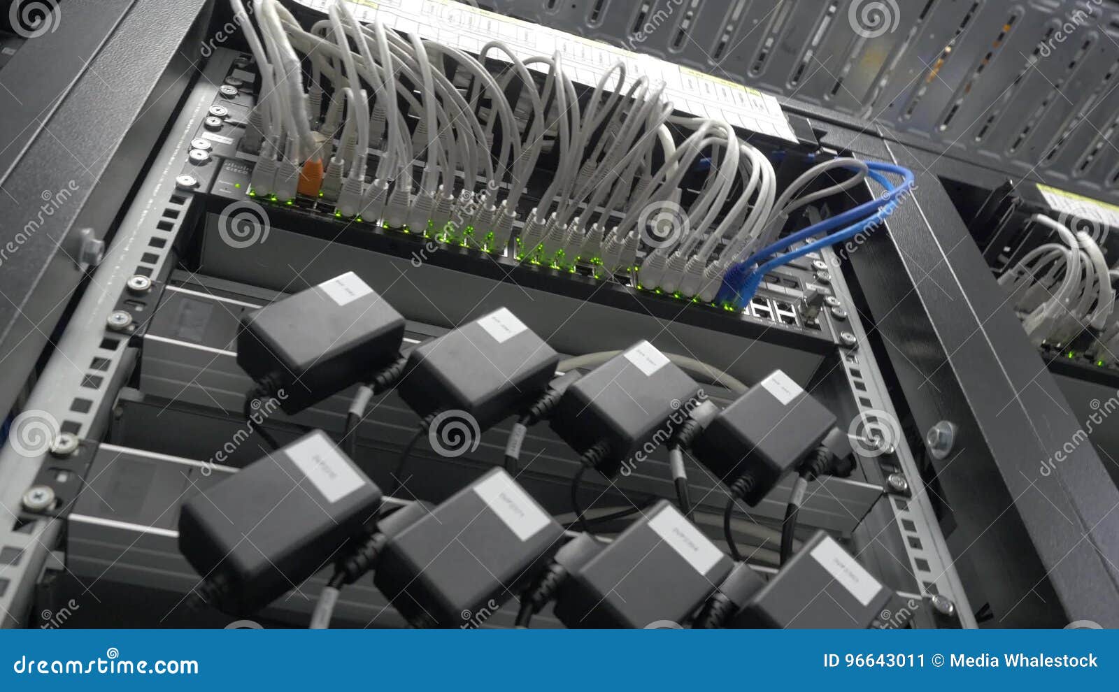 Storage Servers are Located in the Server Room of the Data Center. Back ...