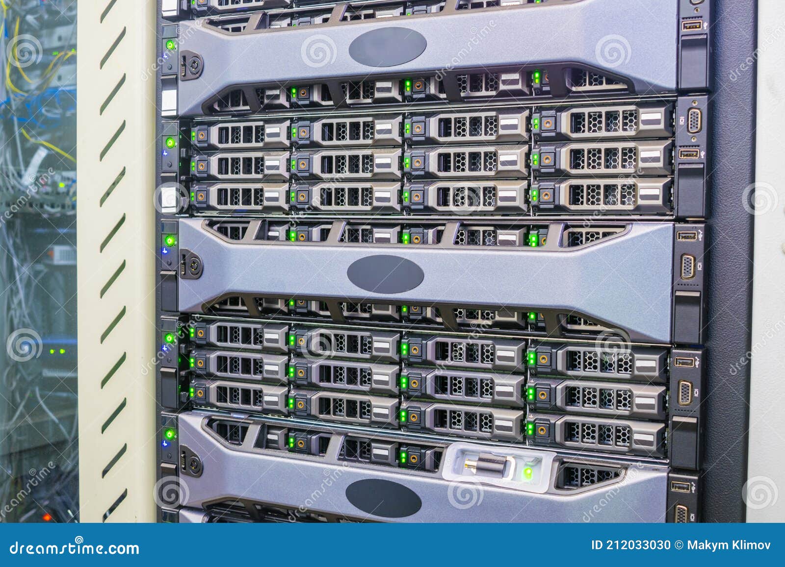 Storage Servers are Located in the Server Room of the Data Center ...