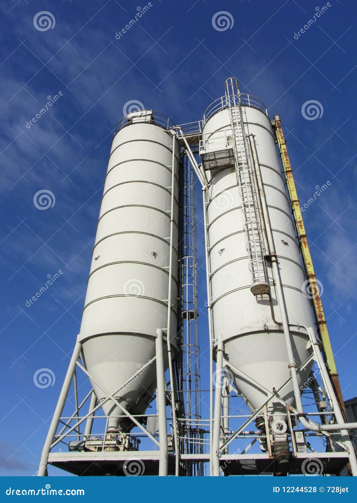 Storage silos stock photo. Image of factories, loading - 12244528