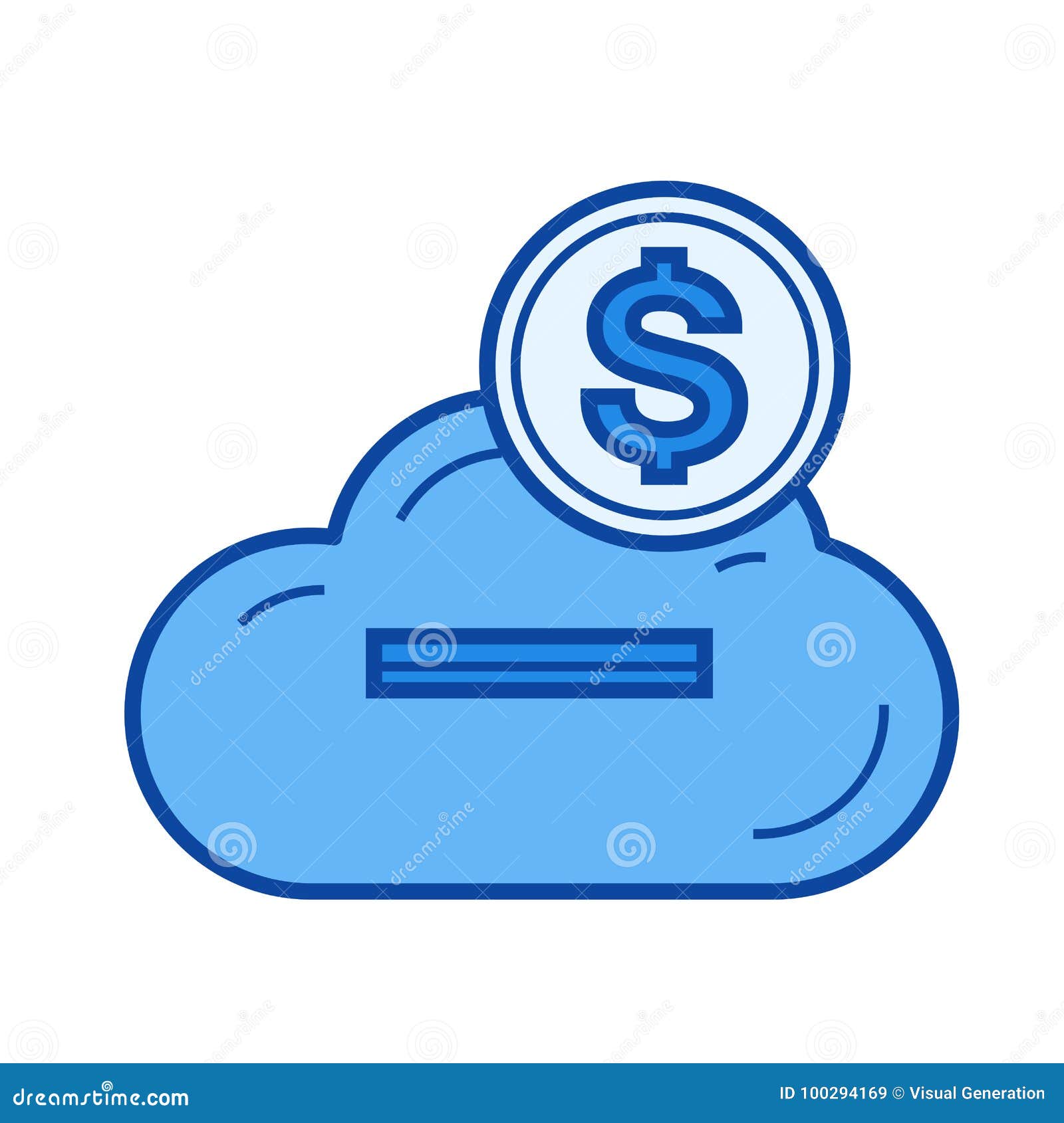 Storage space line icon. stock vector. Illustration of communication ...