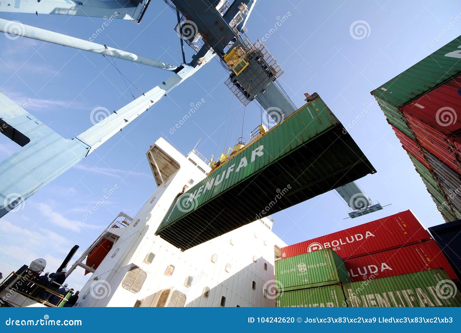 Storage of Standard Containers in a Ship. Editorial Image - Image of ...