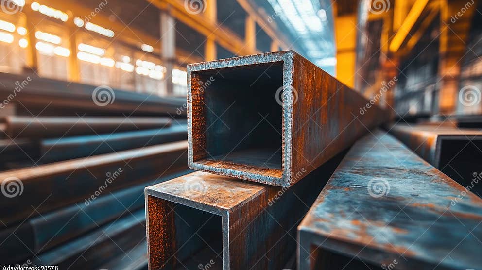 Storage of Steel Rectangular and Square Profiles in a Metal Warehouse ...
