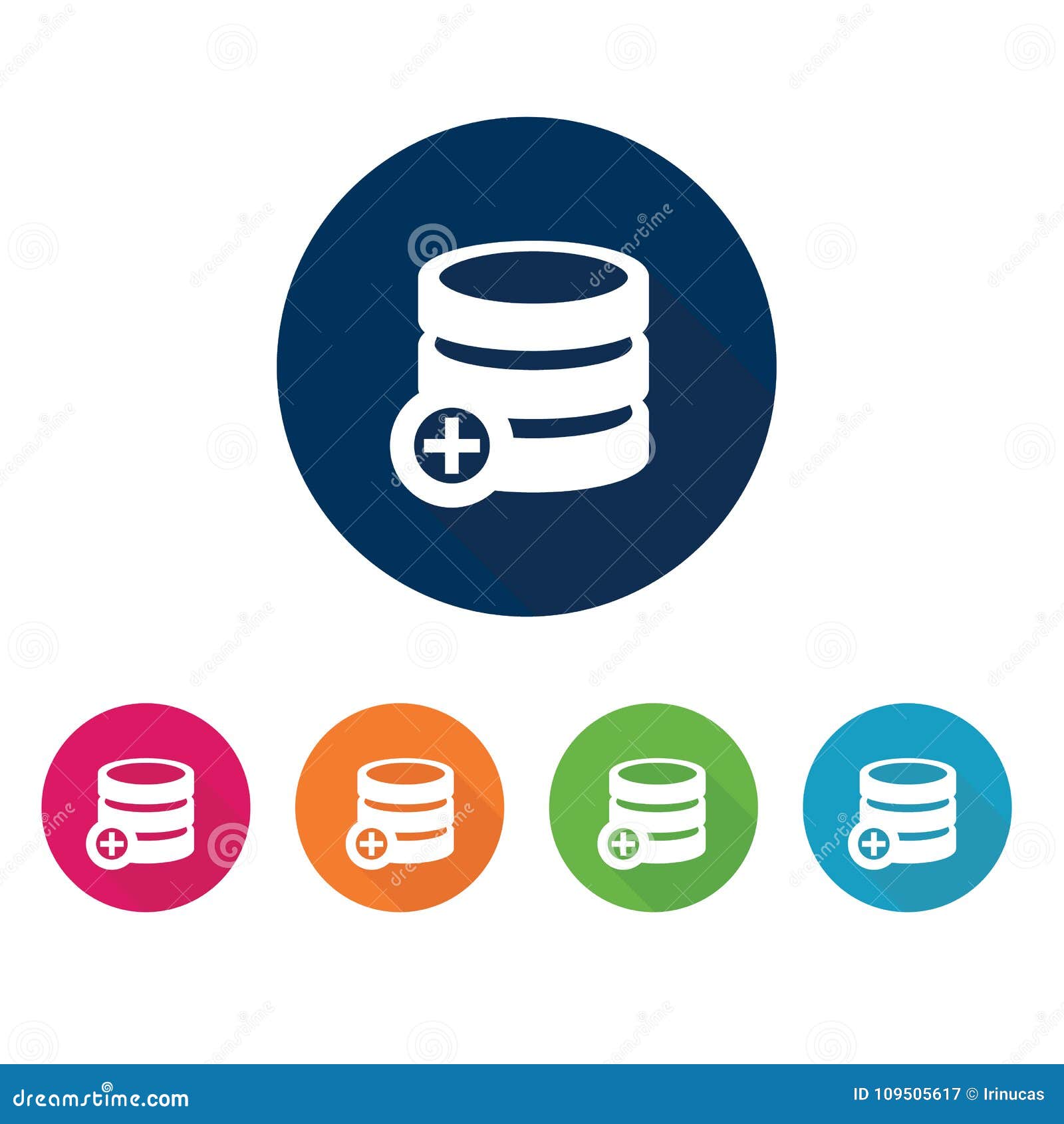 Storage Symbol. Database Icon. Design Vector Set. Stock Illustration ...