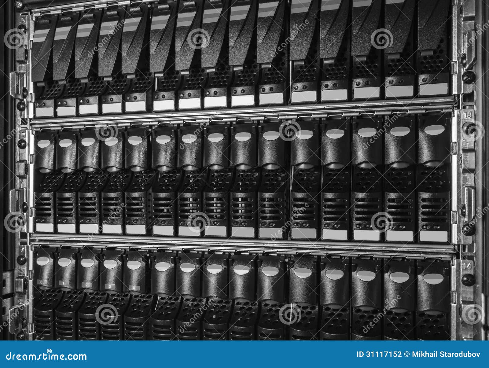 Storage System in the Data Center Stock Photo - Image of hotspare, disk ...