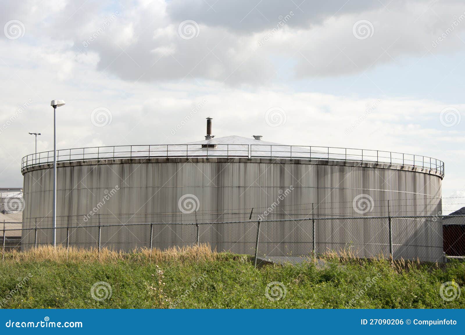 Storage tank stock photo. Image of natural, fence, factory - 27090206